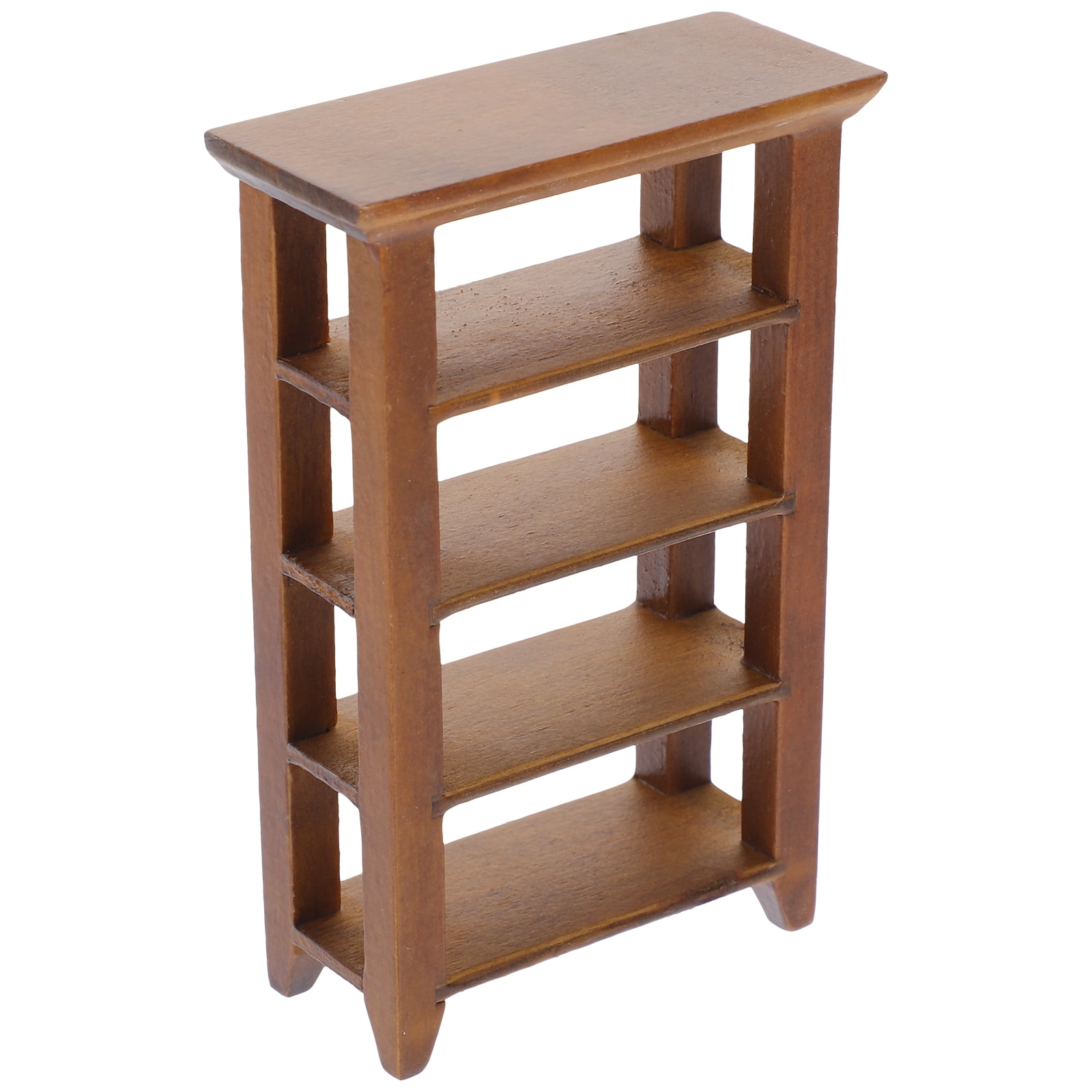 MLINS Mini Wood Furniture Display Rack Simulation Bookshelf Doll House ...