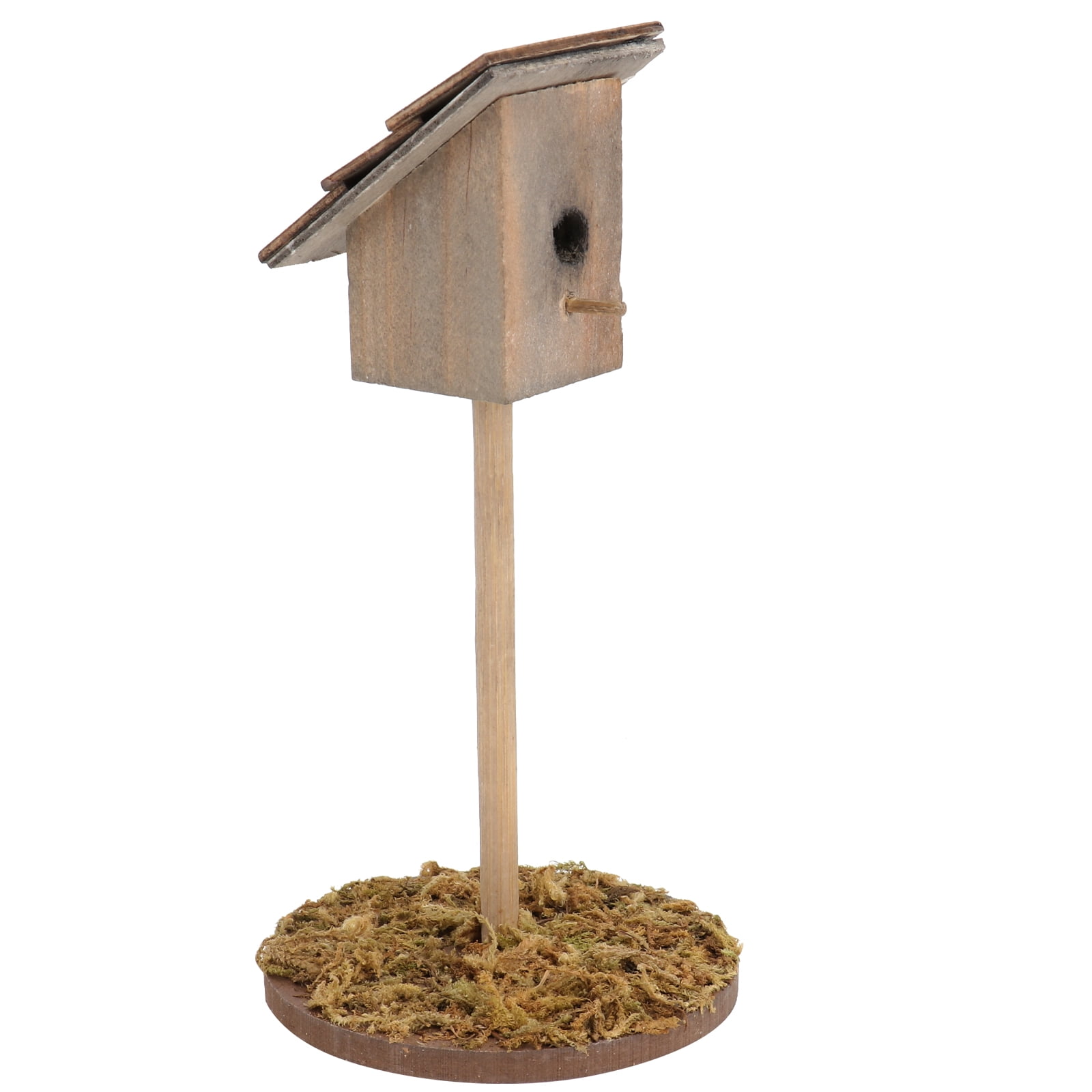 DINHEAROM Mini House Bird House Wood Color Synthetic Material 1Pc 5 ...