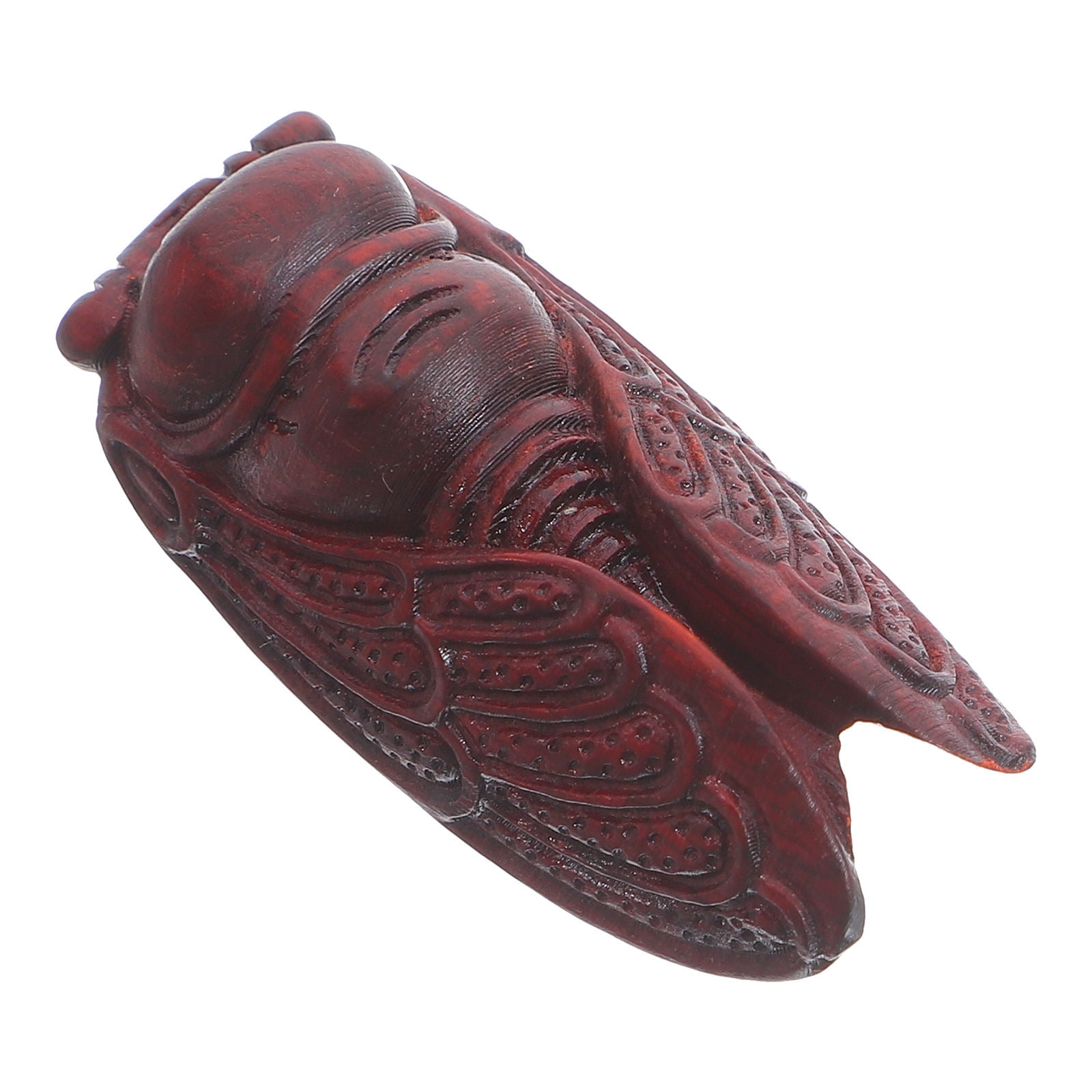 MLINS Miniature Cicada Models Wood Statue Home Ornaments Indoor Office ...