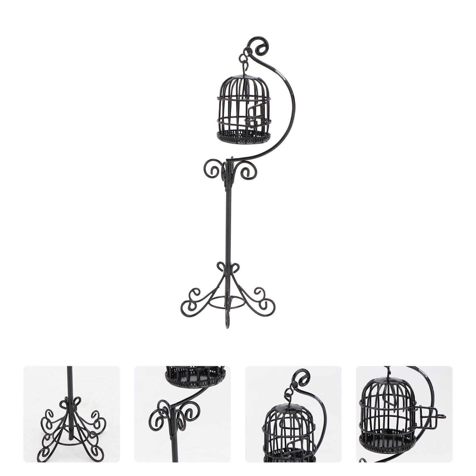 FONWILYO Metal Mini Bird Cage Decorative 1Pcs 6.1x2in For Diy Mini ...