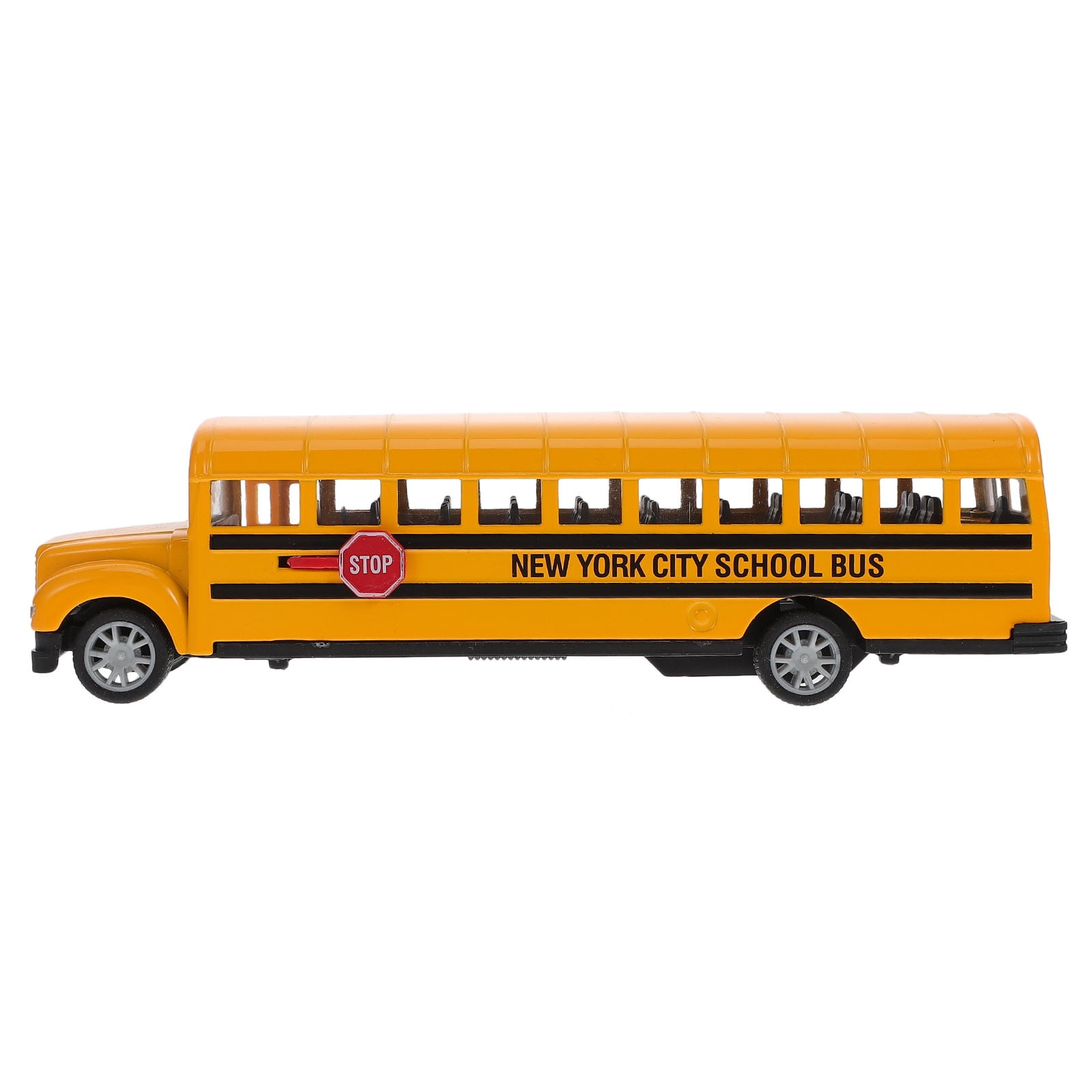 MLINS Miniature Figurine School Bus Toy Car Smooth Surface Toddler ...