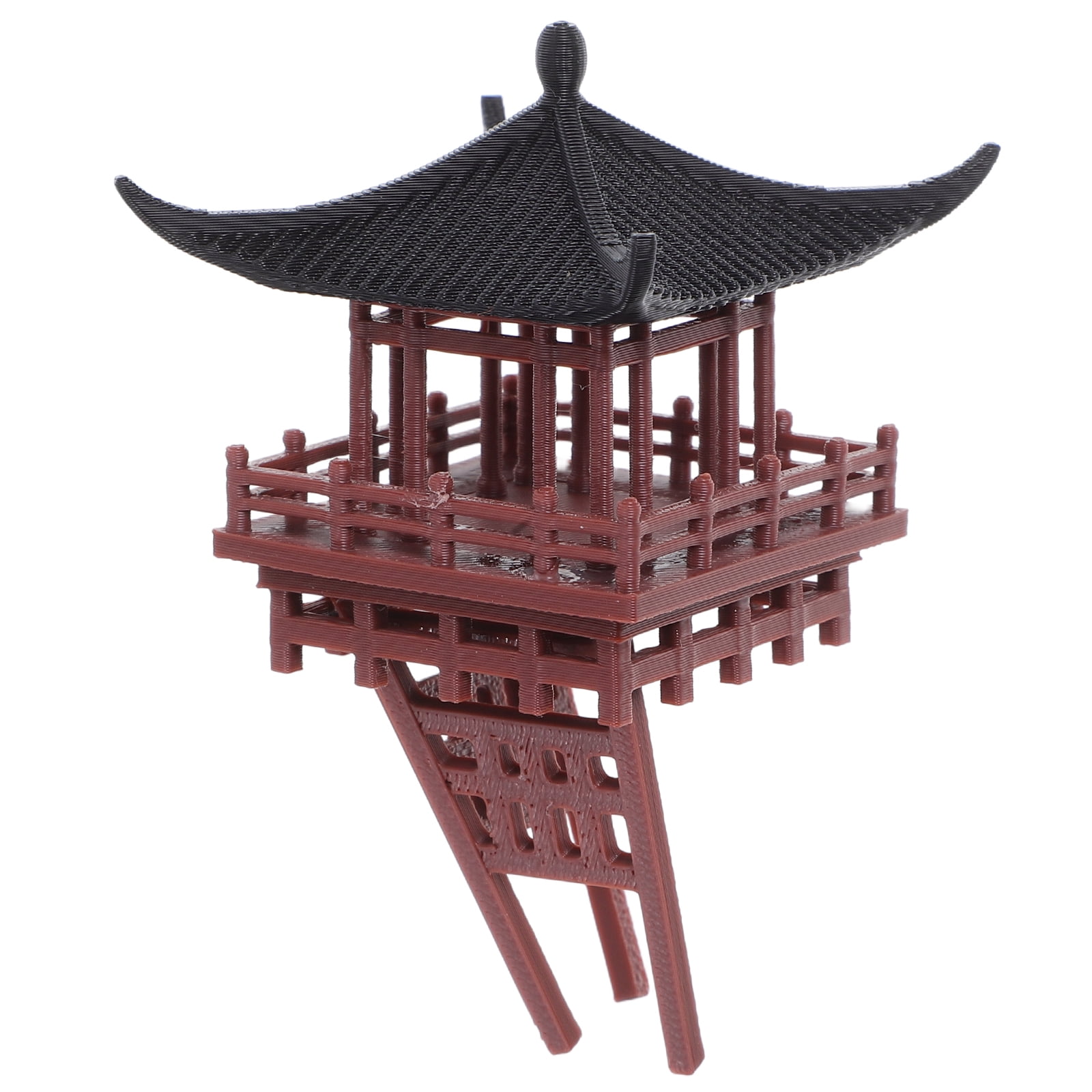 MLINS Miniature Pavilion Statue Chinese Garden Decor For Fairy Gardens ...