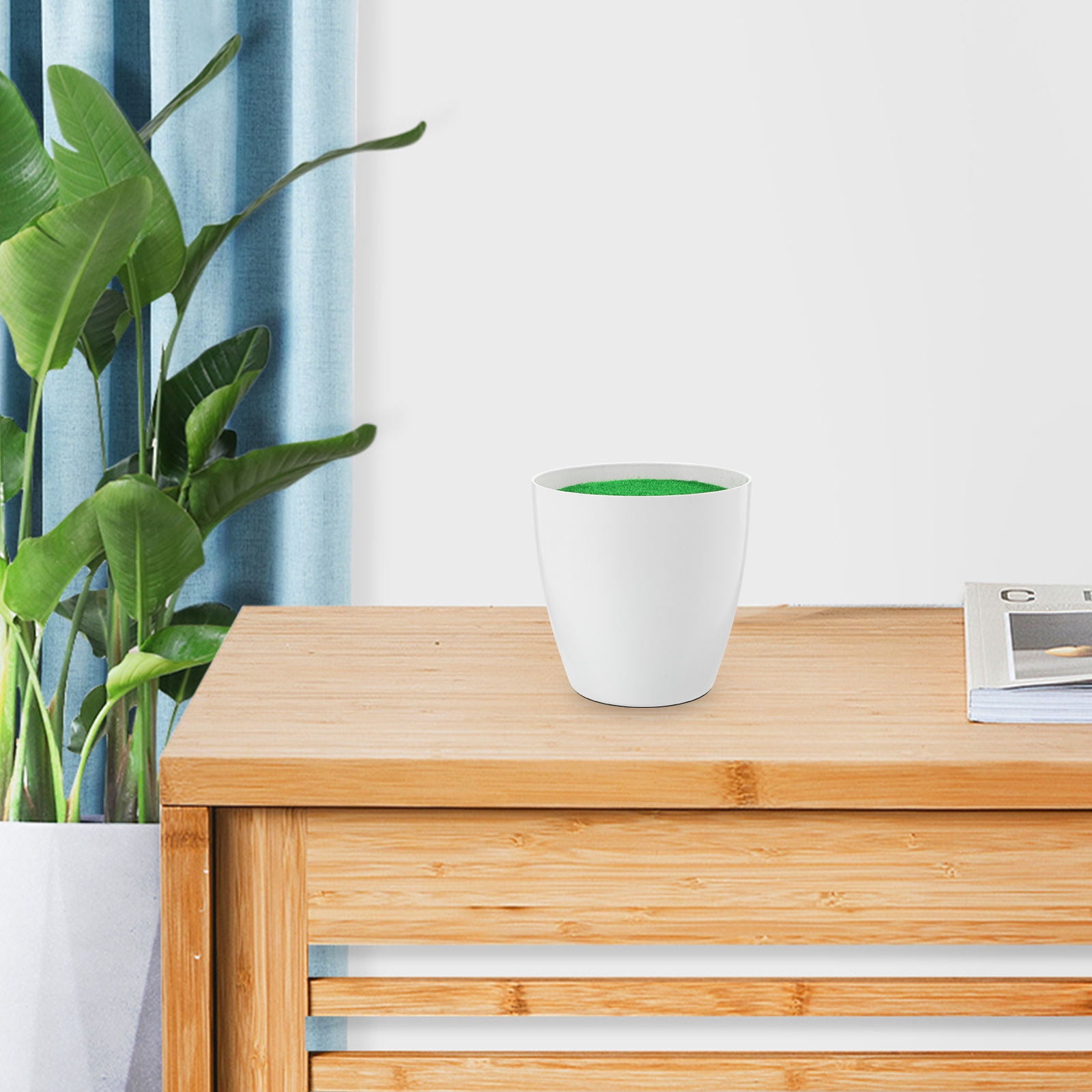 MLINS Miniature Planter Flocking DIY Flower Pot Miniature Planter ...