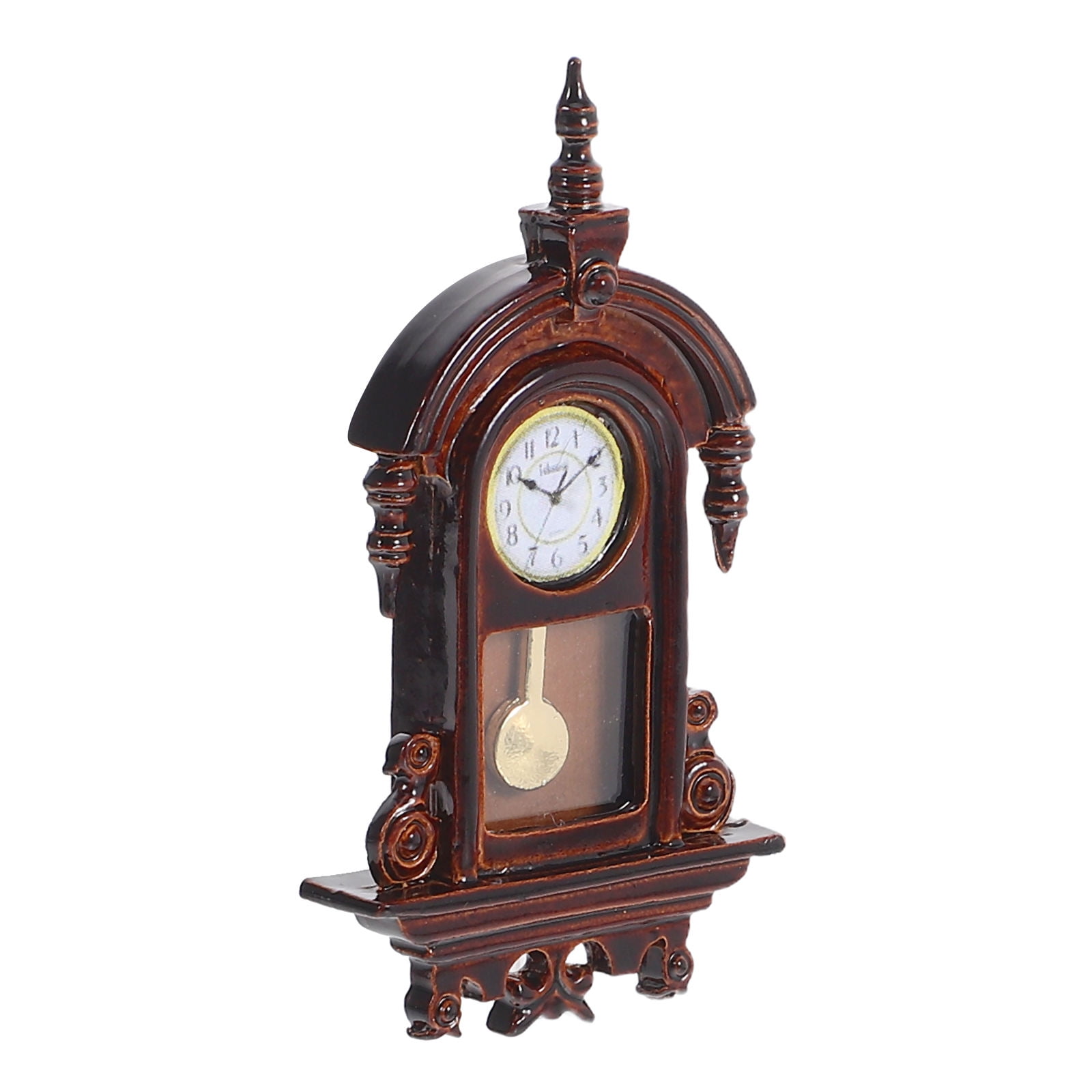 MLINS Miniature Simulation Wall Clock Doll House Pendulum Clock Vintage ...