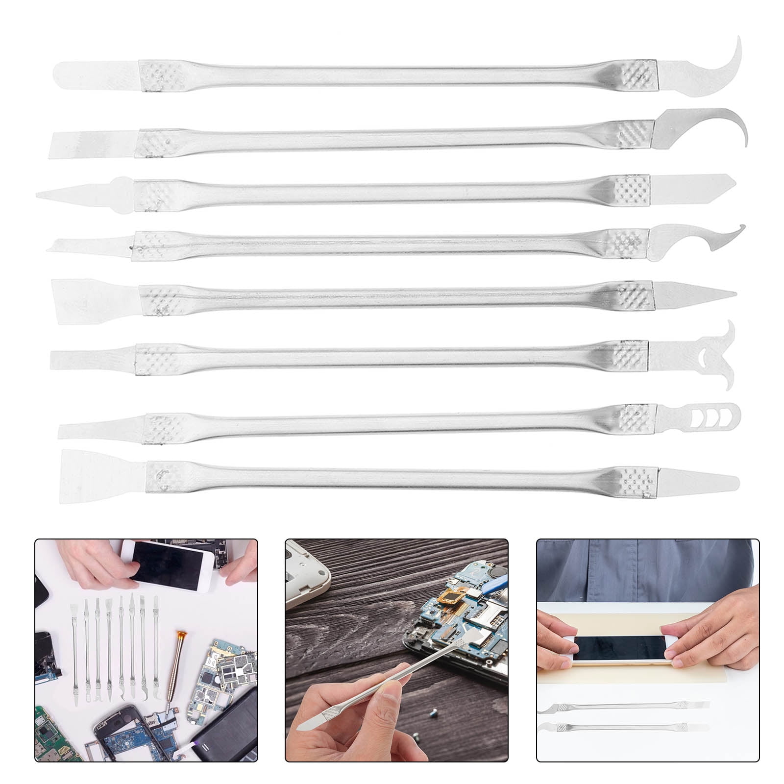 MLINS Mobile Phone Tool Kit Opening Cell Disassembly Tools Silver ...