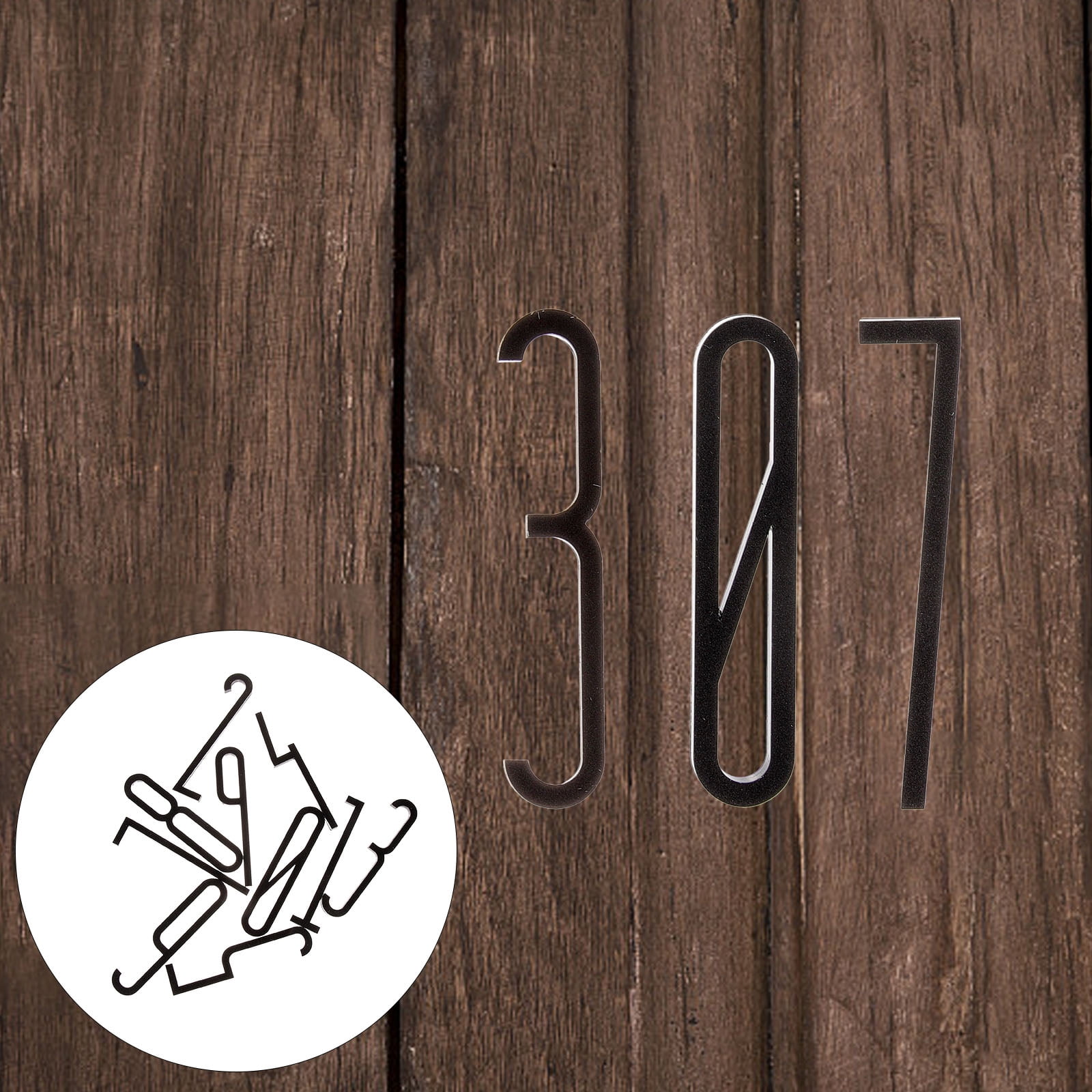 MLINS Modern Black House Numbers for Outside Acrylic Elegant and ...