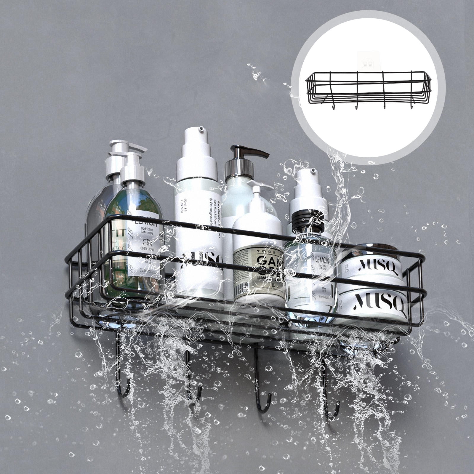 MLINS Modern Racks Wall Shelf Toiletry Storage Holder Space-saving ...