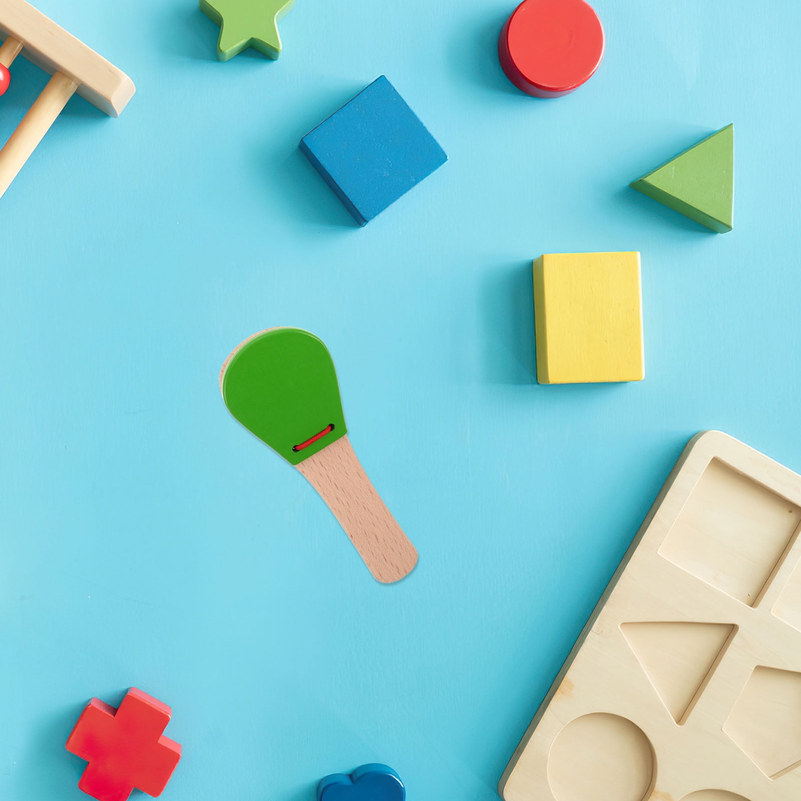 MLINS Montessori Wooden Musical Instrument for Kids Hand Clapper ...