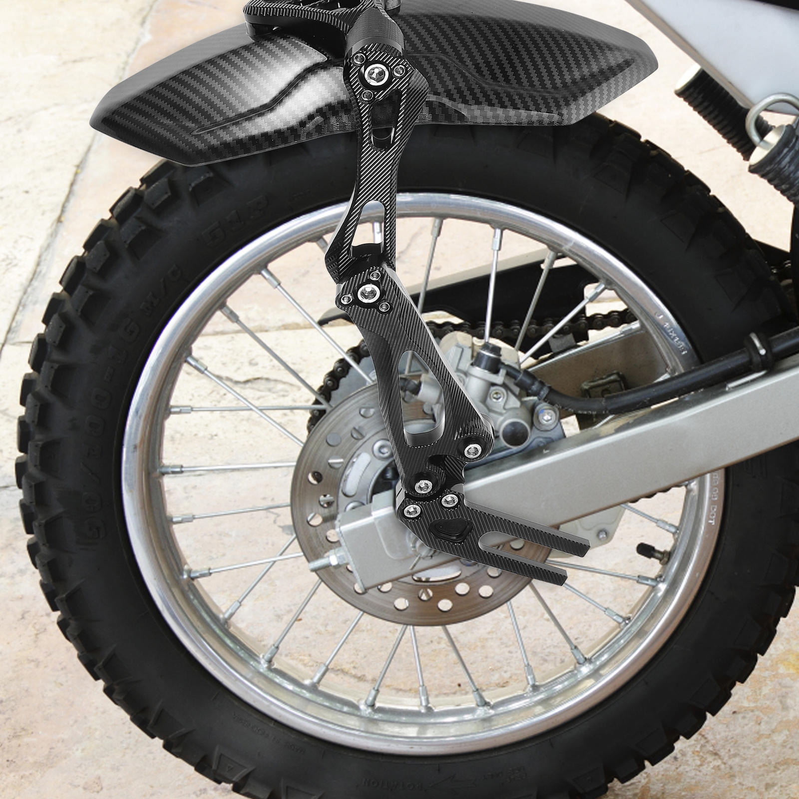 MLINS Motorcycle Rear Mud Guard Rear Mudguard Wheel Cover Splash Guard ...