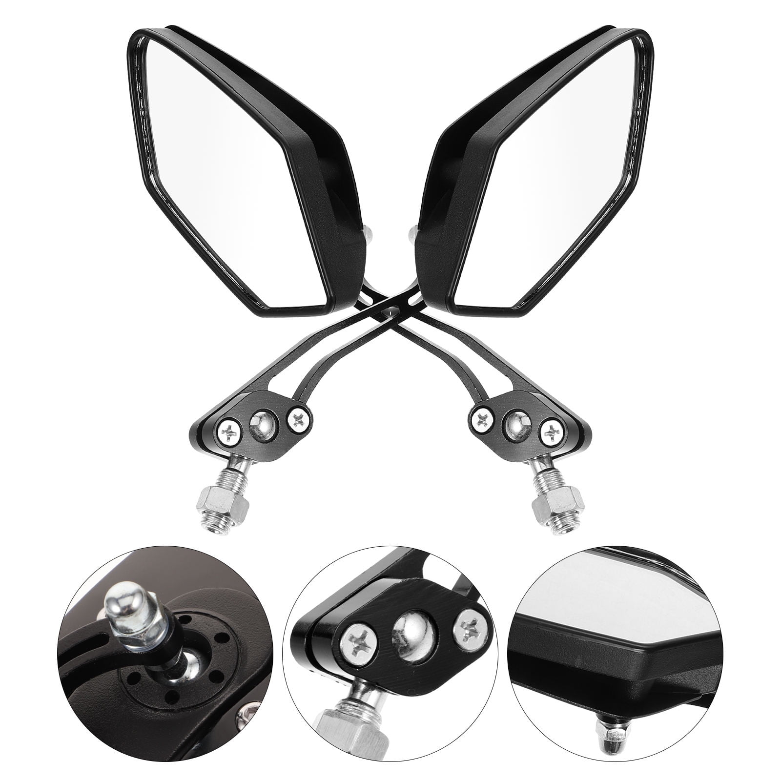MLINS Motorcycle Rearview Mirror with Clear Reflection for Safer ...