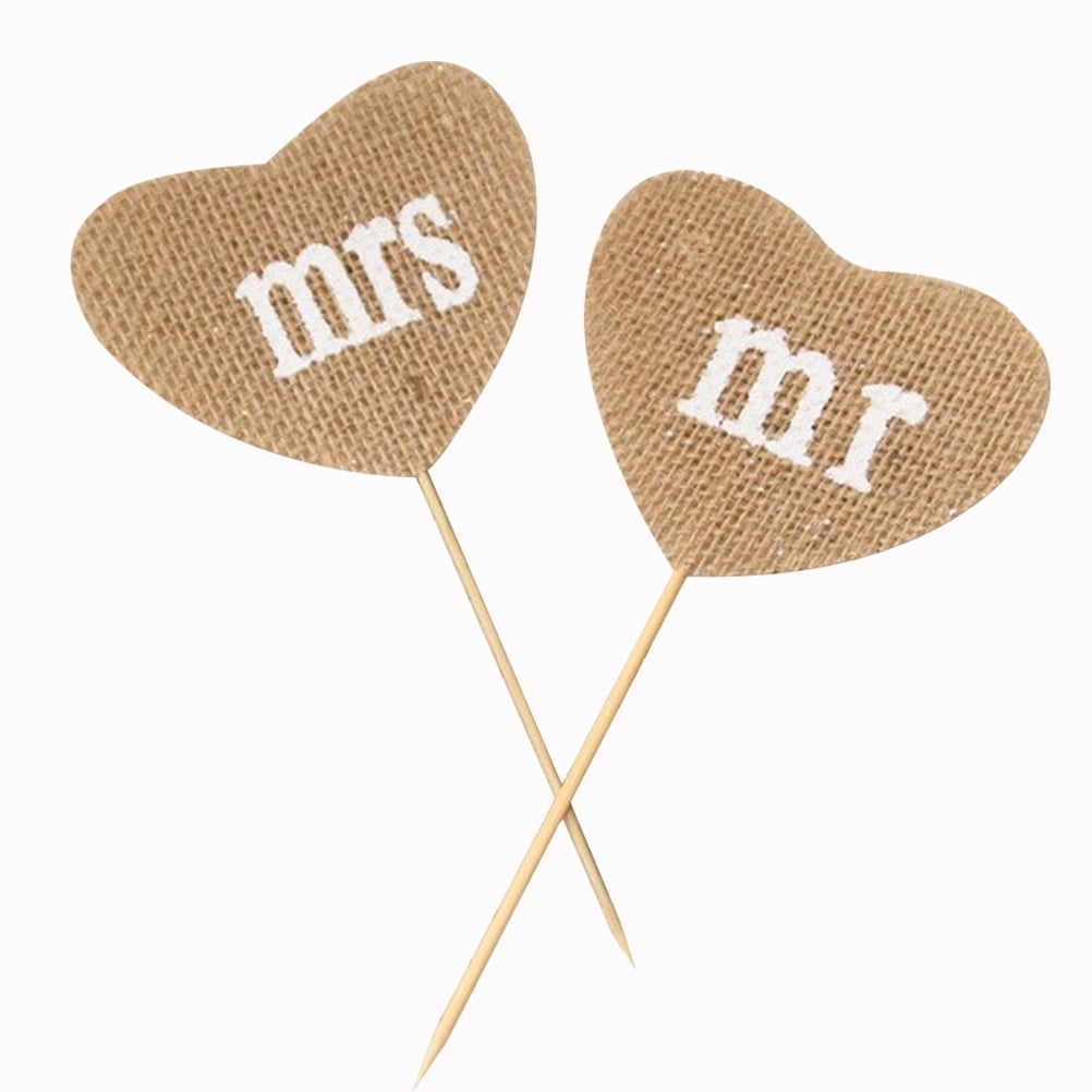 MLINS Mr Toppers Set with Linen Material for Wedding Decoration ...