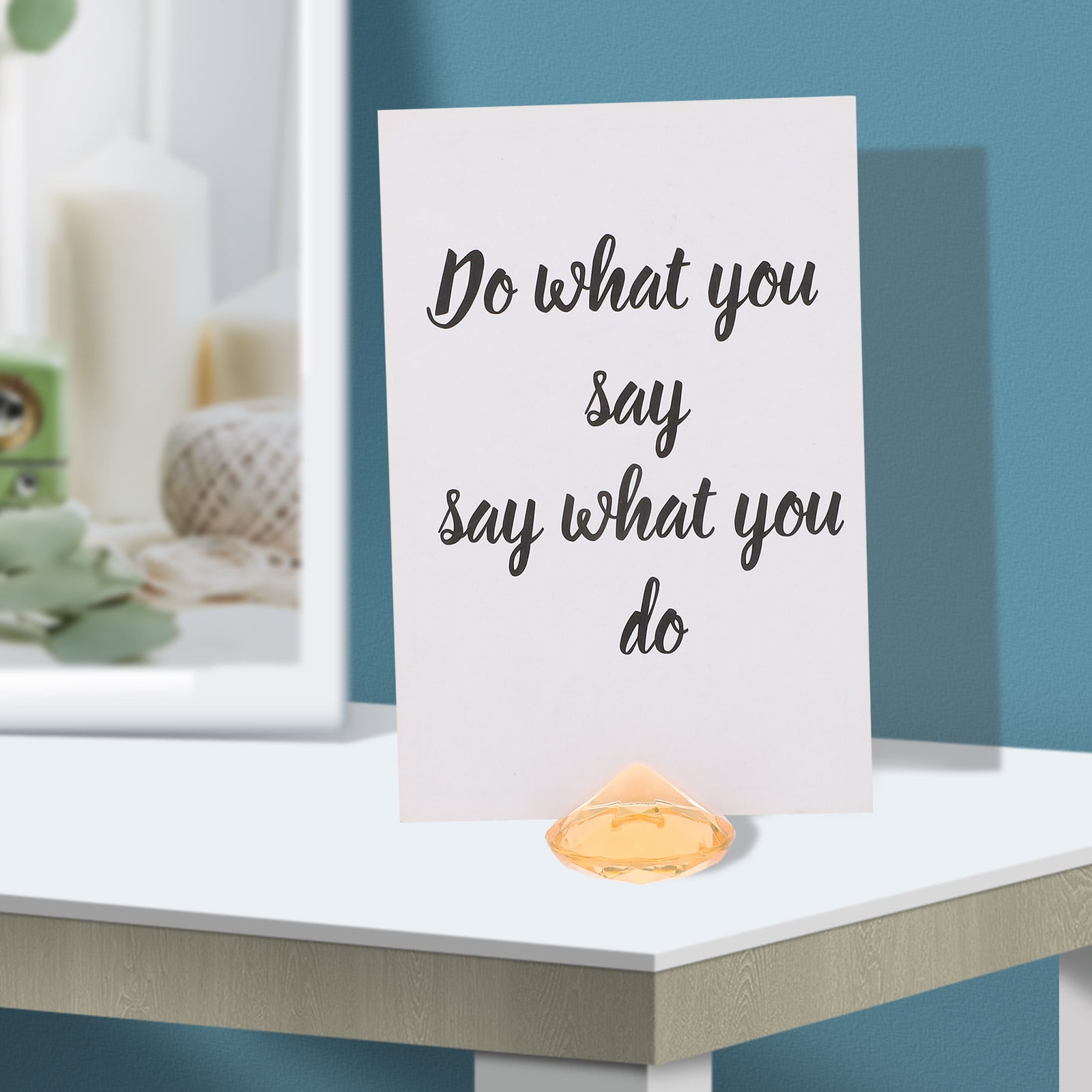 MLINS Multi Acrylic Memo Holder for Office Use Chic Design Suitable for ...