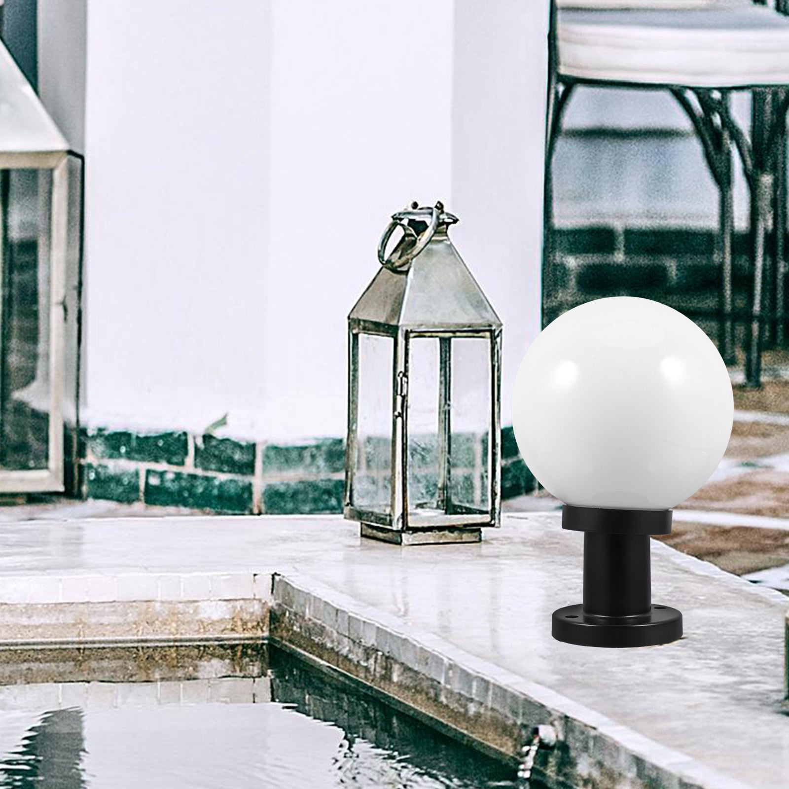 MLINS Multi Color Outdoor Post Light with Unique Lampshade for Patio ...