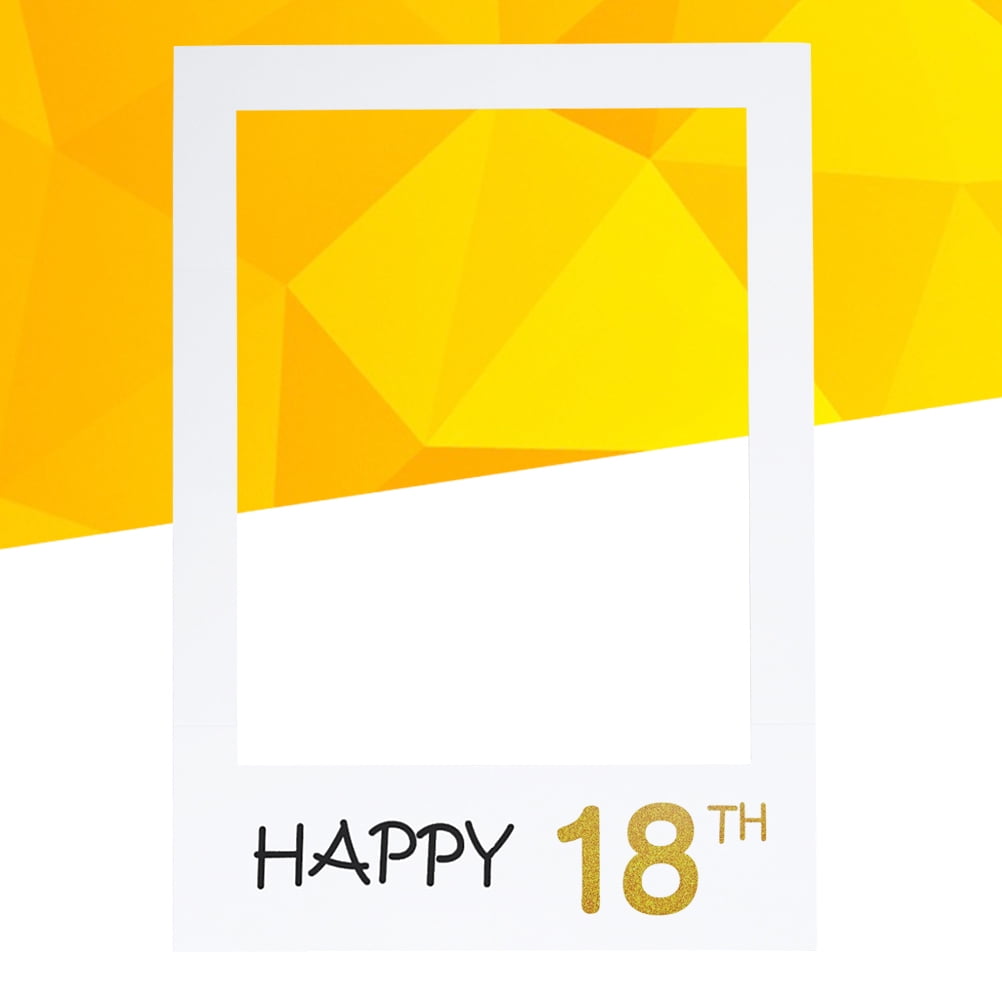 MLINS Multi Color Picture Frame Cutouts for Birthday Photo Props Made ...