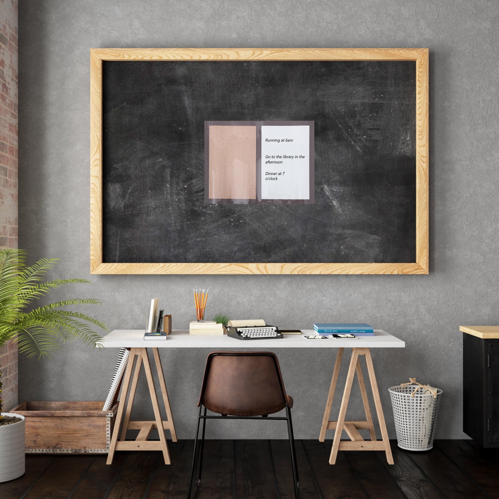 MLINS Multi-Functional Cork Board Whiteboard Memo Board Photo Wall ...