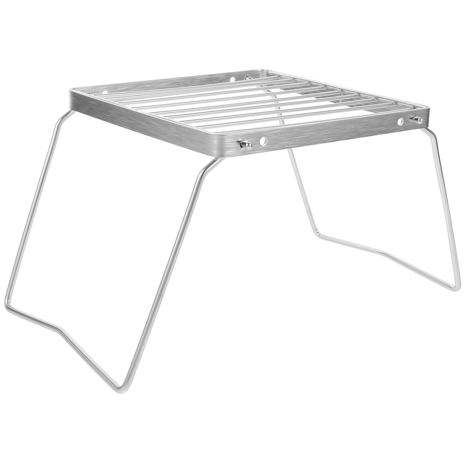 MLINS Multi-Purpose Stainless Steel Grill Stand Folding BBQ Rack for ...