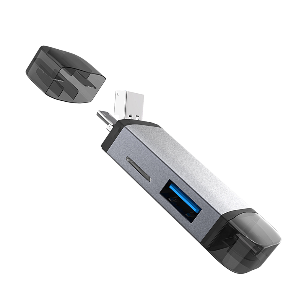 MLINS Multi-function Card Reader Professional Card Reader 5X2X1CM Grey ...