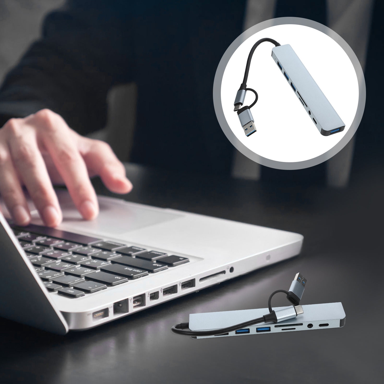 MLINS Multi-port USB Hub Additional Ports for Laptop Splitter Extender ...