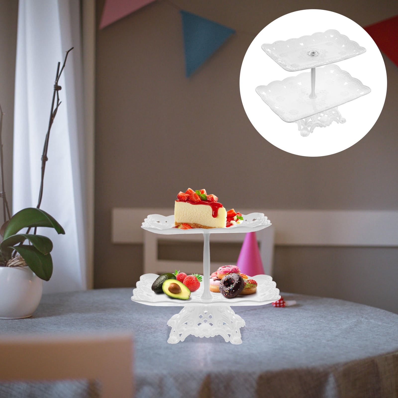 MLINS Multifunctional Cake Display Stand Biscuits Cupcakes - Walmart.com