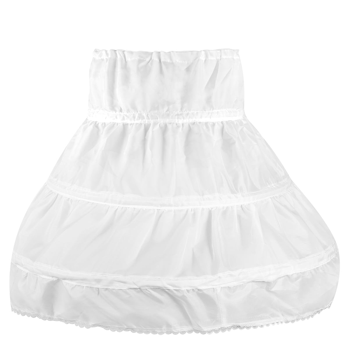 MLINS NUOLUX 1PC Girls Underskirt Half Flower Crinoline Petticoat Skirt ...