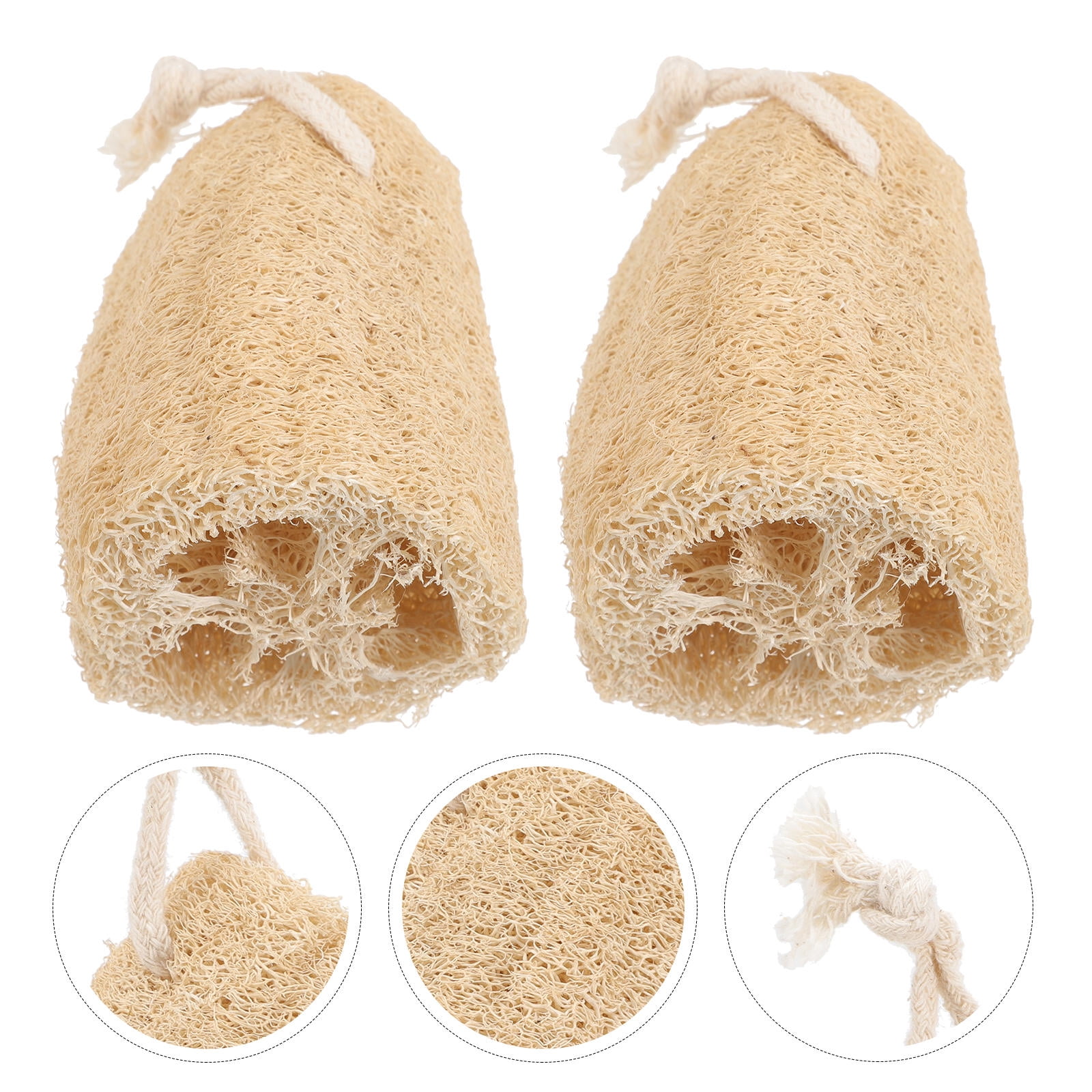 MLINS Natural Loofah Dish Washing Sponge for Home Beige Kitchen with ...