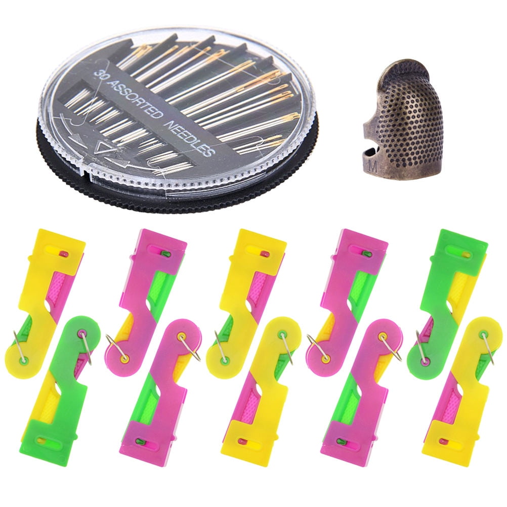 MLINS Needle Threader Wire Threading Tool Punch Sewing Machine Needles ...