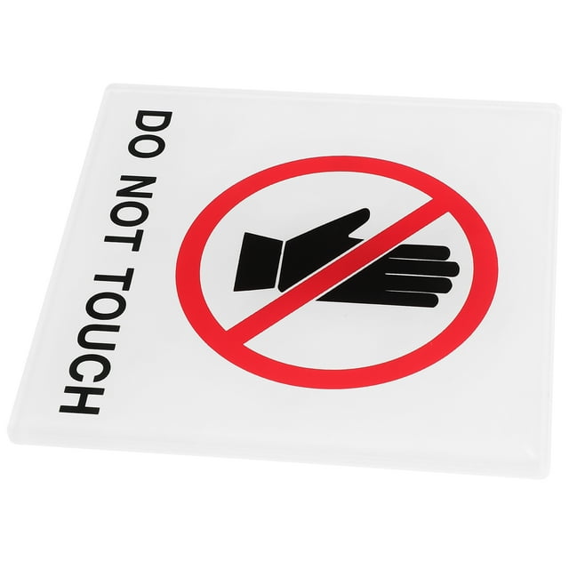MLINS No Touching Sign Warning Label Not Touch Warning Sign Sticker ...