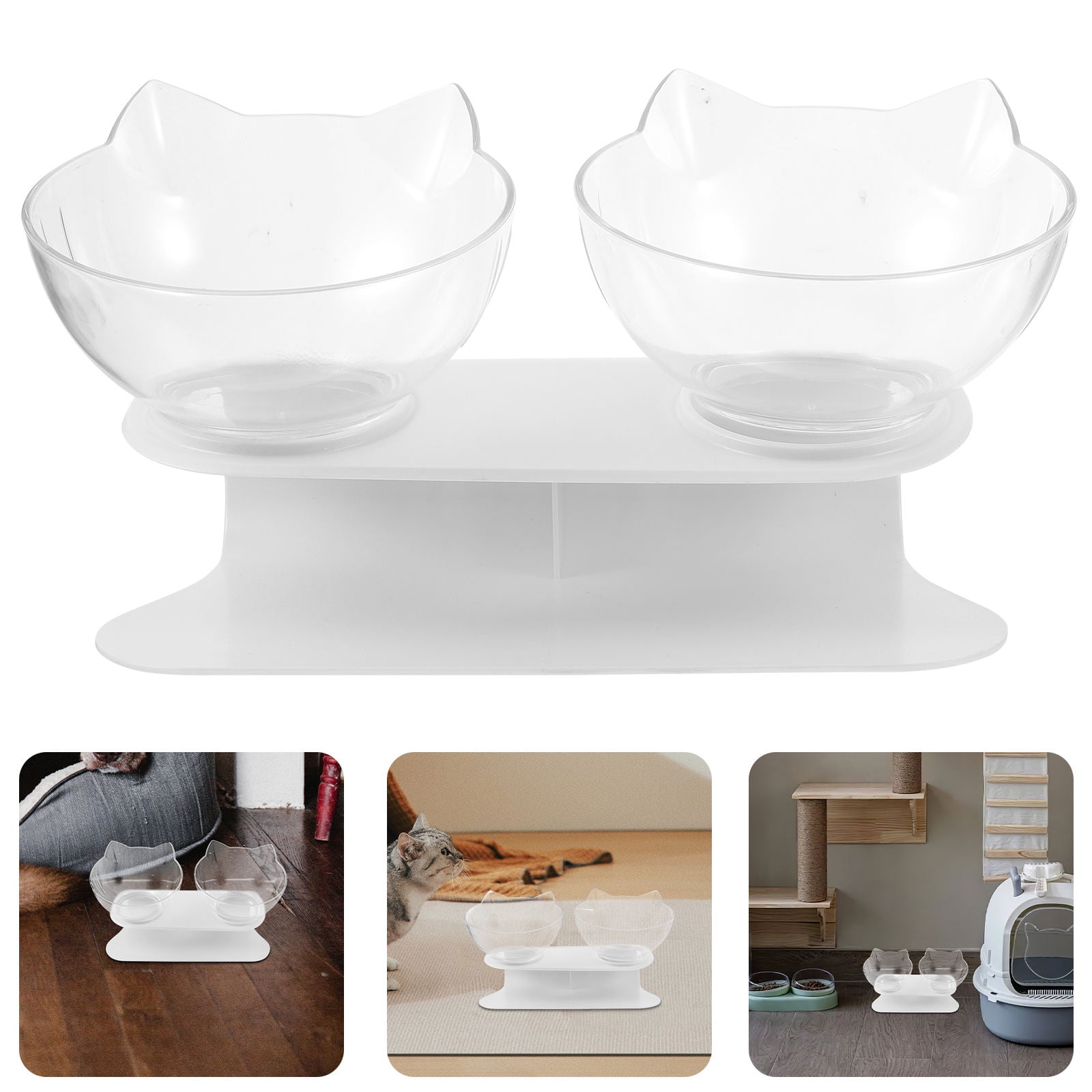 MLINS Non Spill Water Bowl for Cats Neck Protection Drinking - Walmart.com