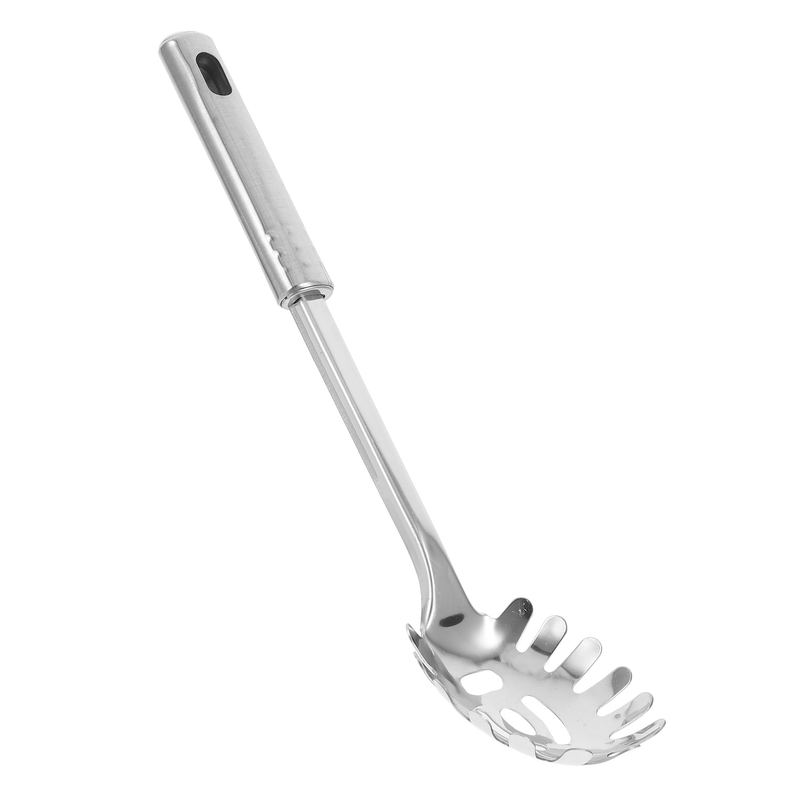 MLINS Noodle Spoon Pasta with Teeth Server Fettuccine Spaghetti Silver ...