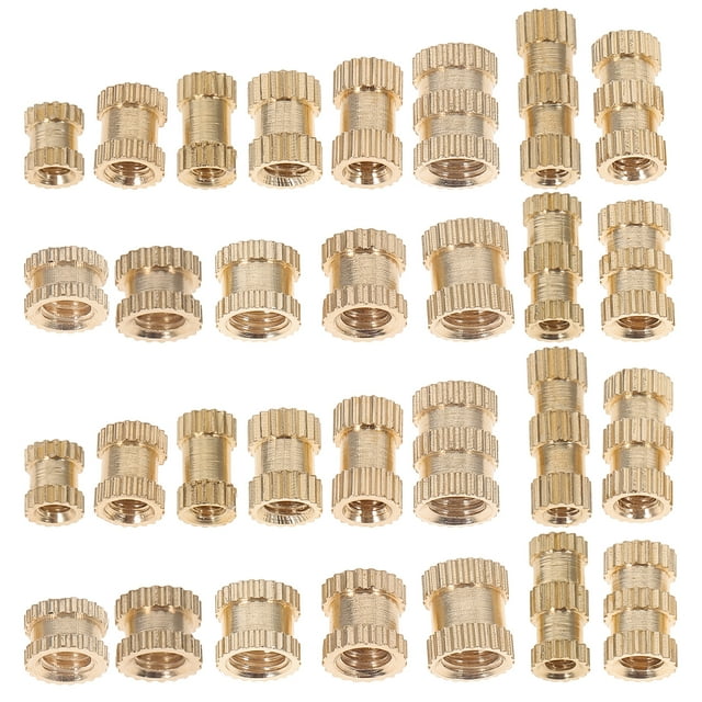 MLINS Nut Inserts Cylindrical Knurled Nuts Injection Molding - Walmart.com