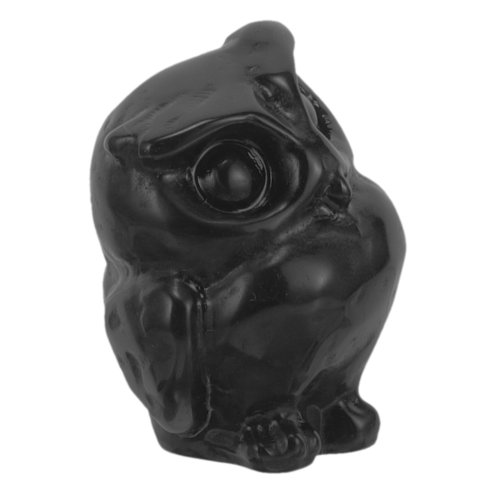 Black Obsidian Owl Figurine for Decor Excellent Material Detailed ...