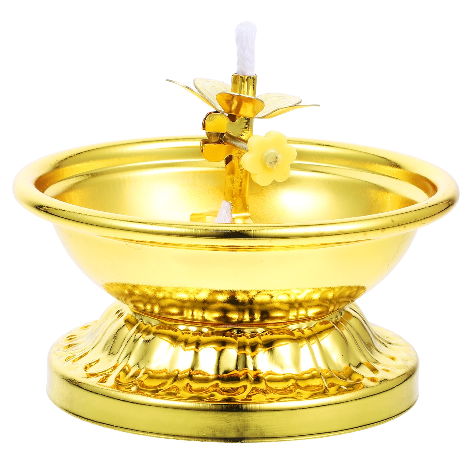 MLINS Oil Lamp Alloy Oil Lamp Vintage Buddhist Buddha Lamp Buddha Hall ...