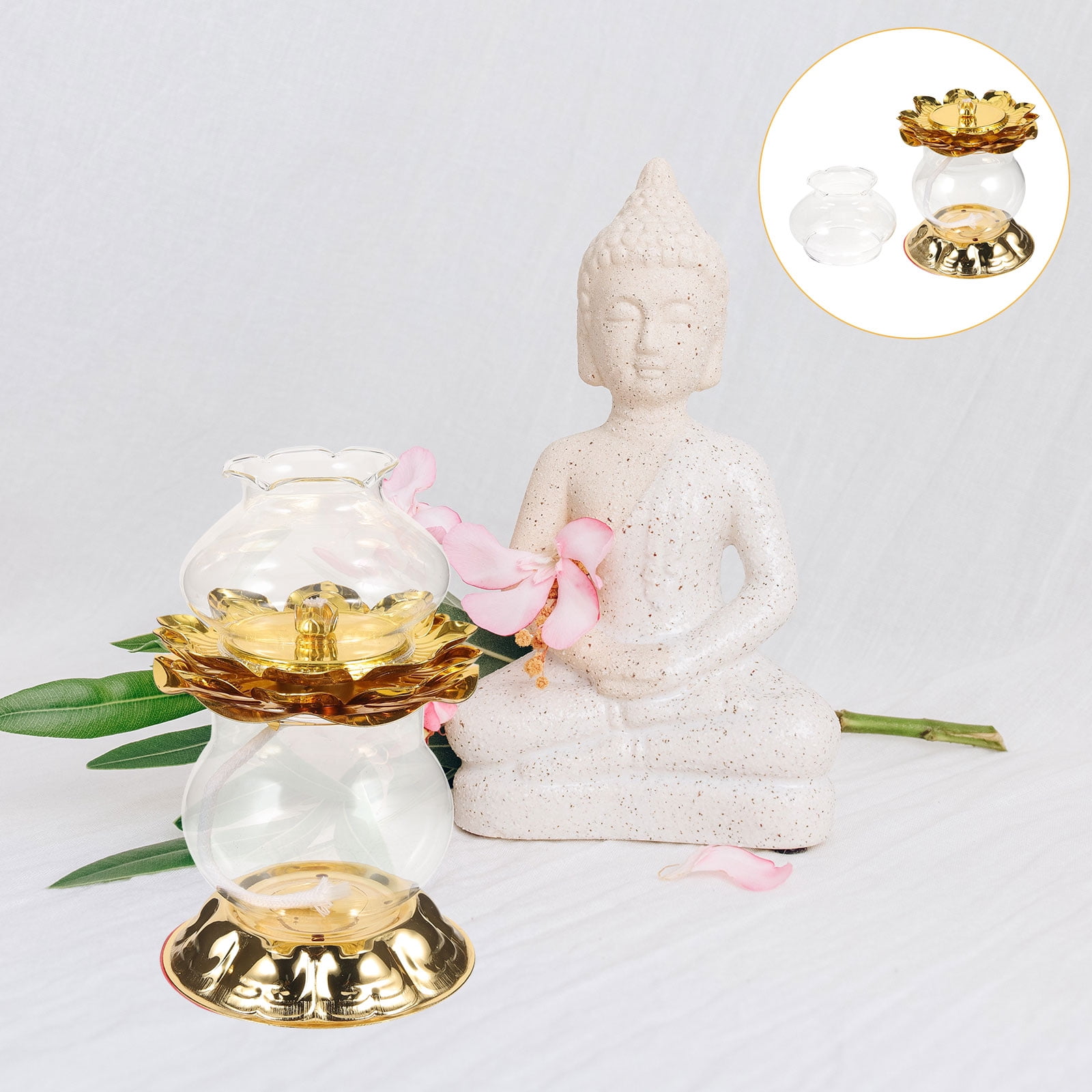 MLINS Oil Lamp Lotus Butter Premium Material Adjustable - Walmart.com