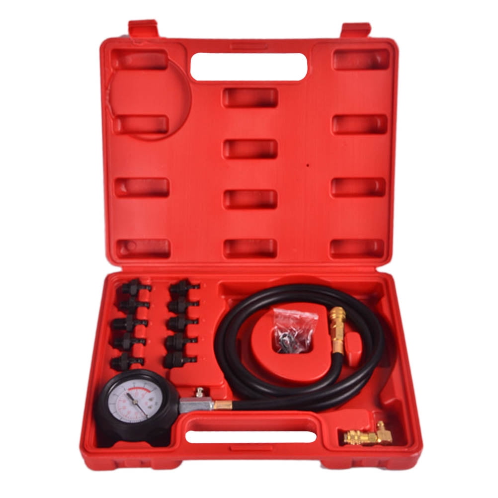 MLINS Oil Pressure Gauge Engine Diagnostic Tool Tester Car Kit Red ...