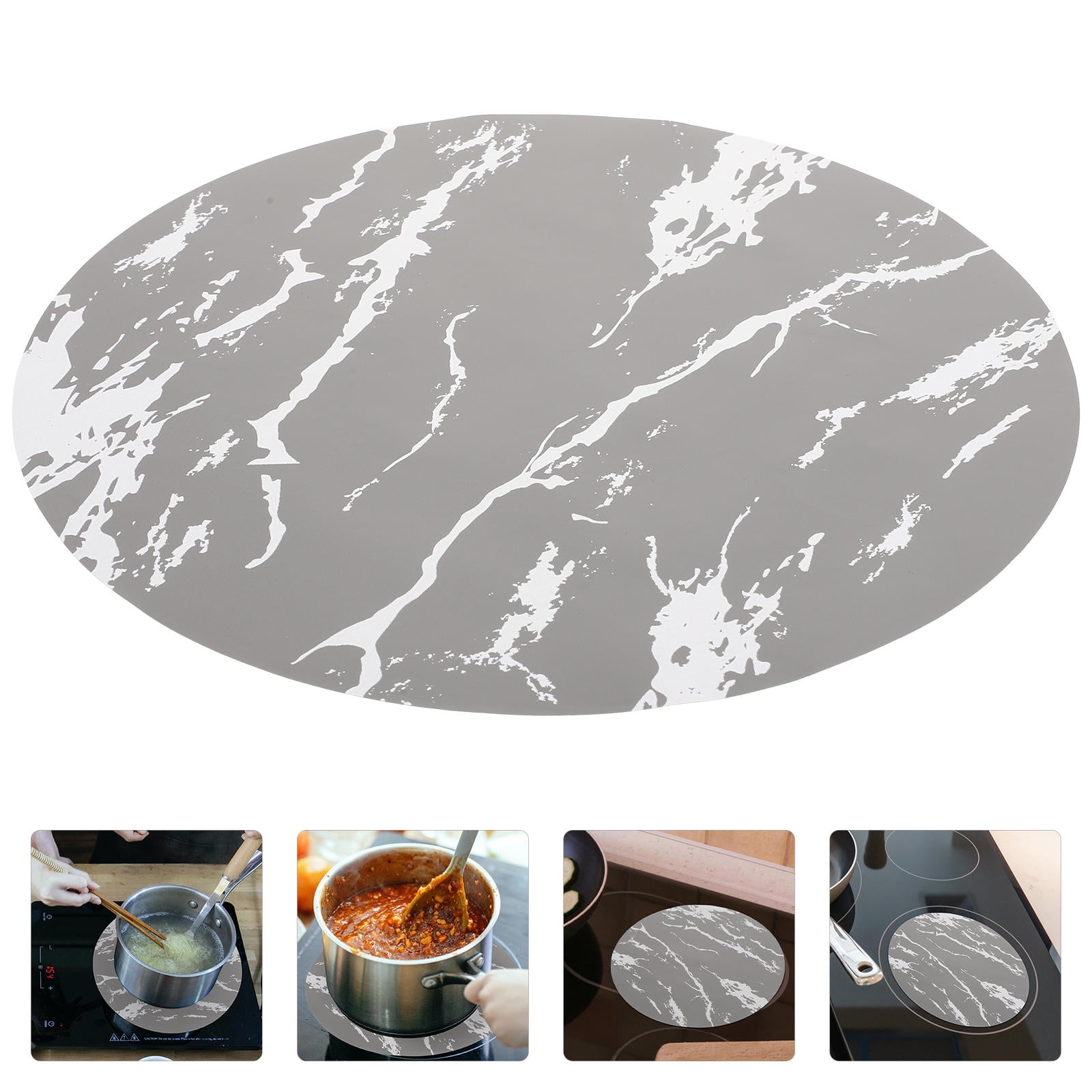MLINS OilProof Induction Cooktop Mat Protective Countertop Mat ...