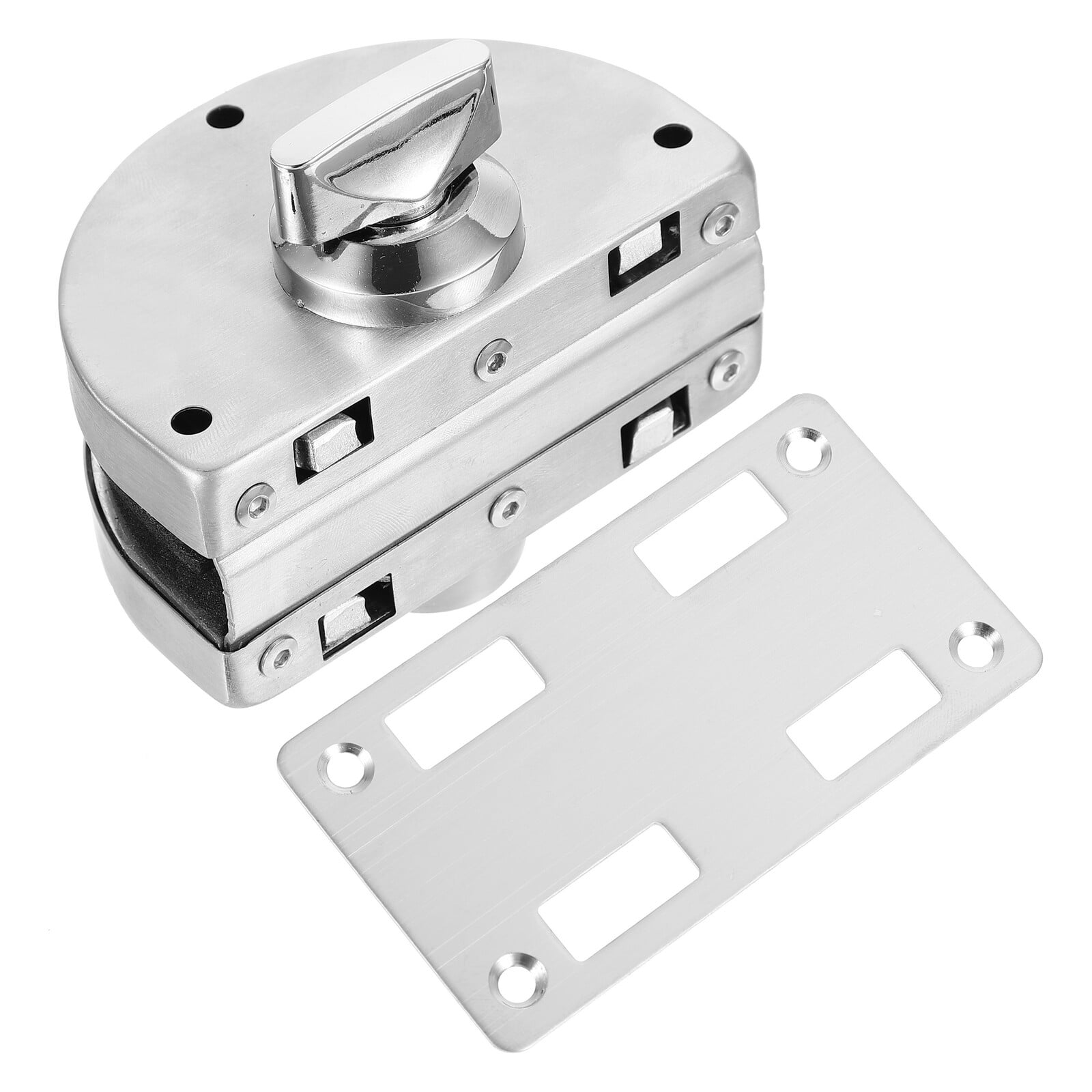 MLINS Open The Door Lock Condo Hinges Black Sliding Doors Bolts Silver ...