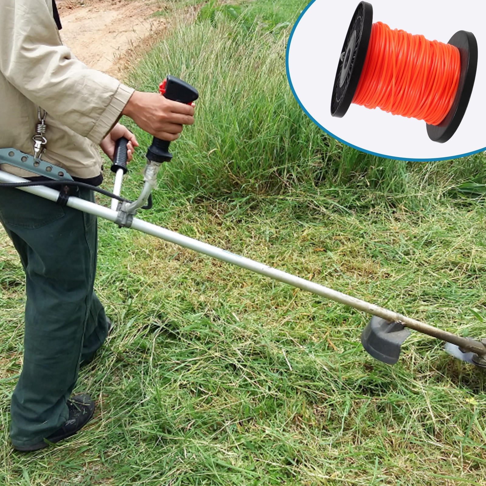 MLINS Orange Nylon Trimmer Line for String Trimmer Use Good Material ...