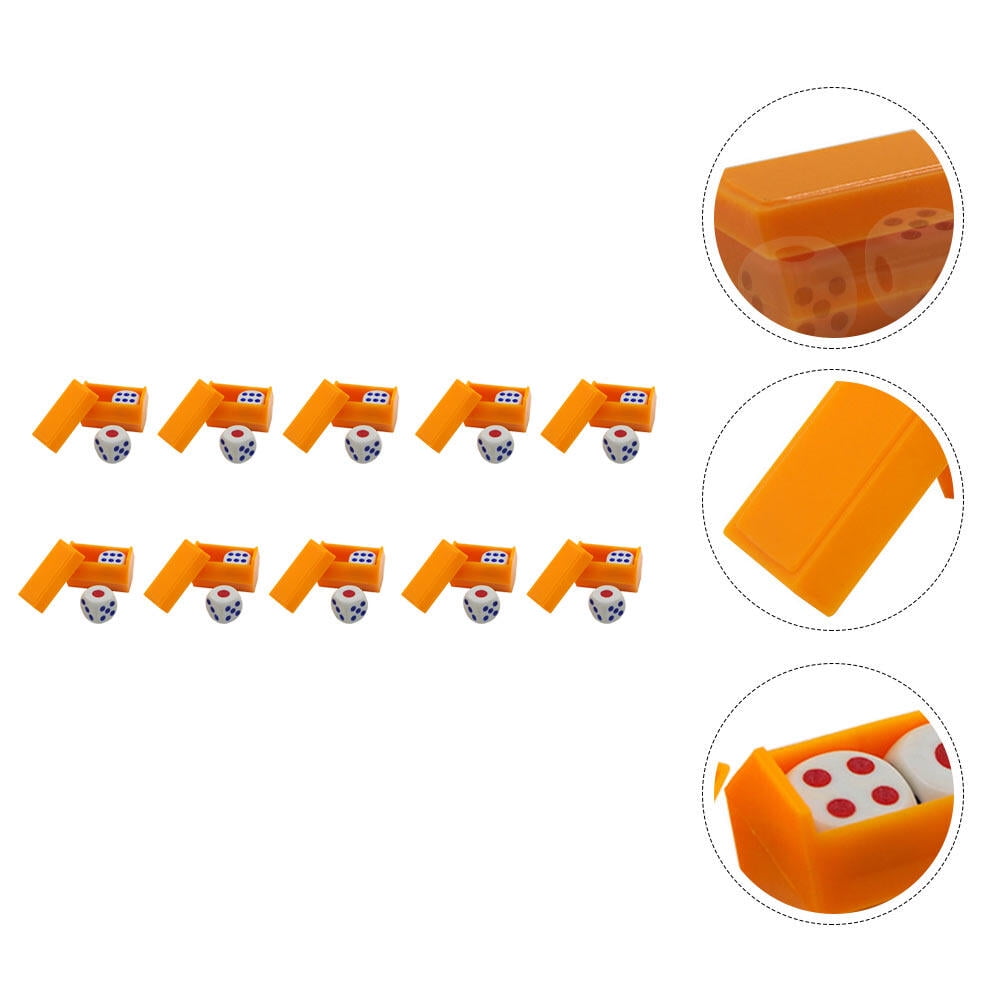 MLINS Orange Plastic Dices for Party Use Lightweight and Fun ...