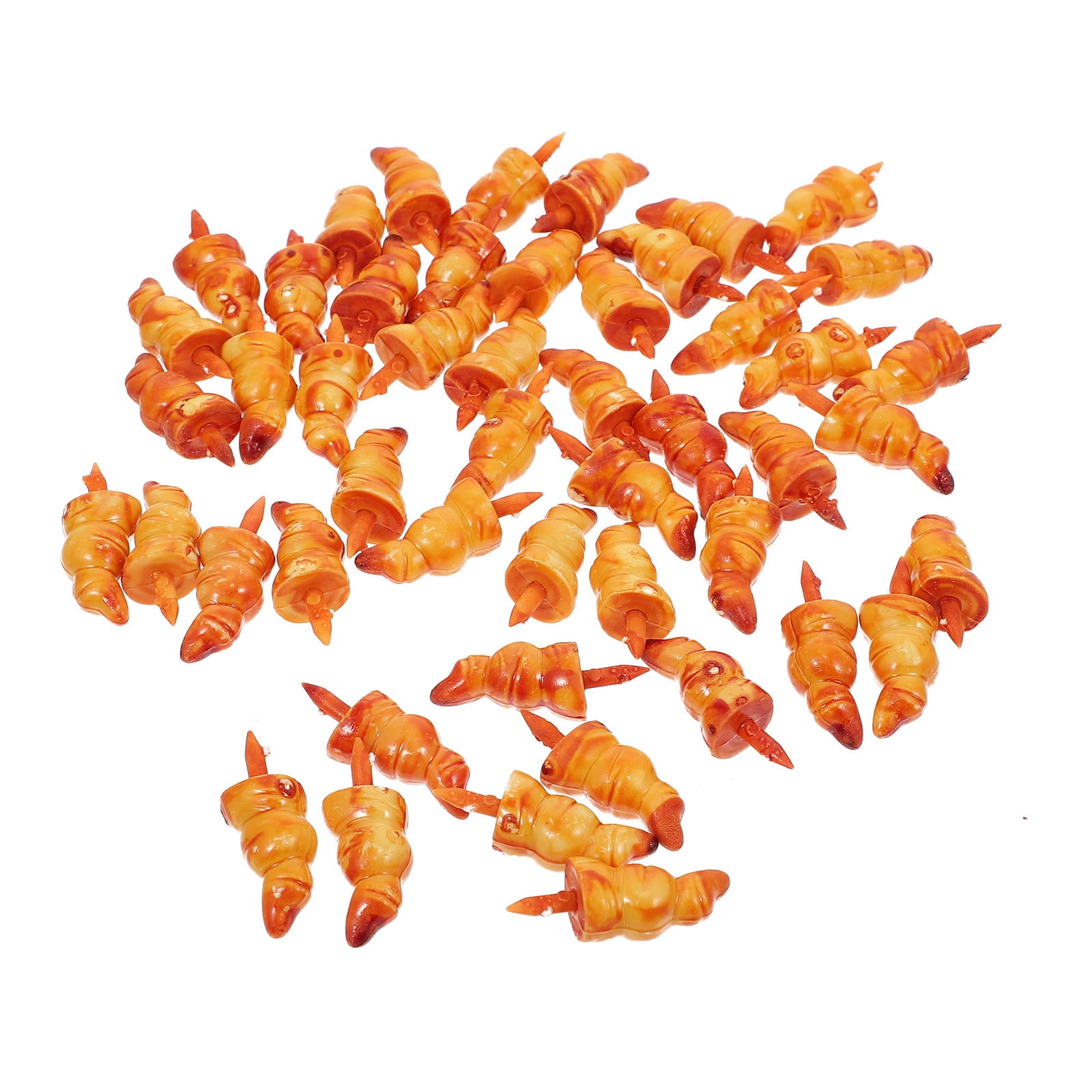 PTOOTP Orange Snowman Decoration Diy Supplies 50Pcs 1.4X1.4X0.5In ...