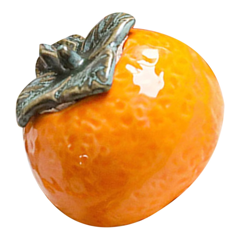 MLINS Orange Shaped Ceramic Tea Canister Ceramic Tea Jar Fruit Shape ...