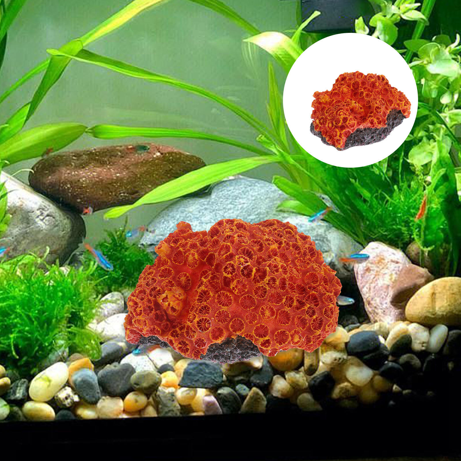 MLINS Ornaments Aquarium Artificial Coral Reef Fish Tank Decor Ideas 13 ...