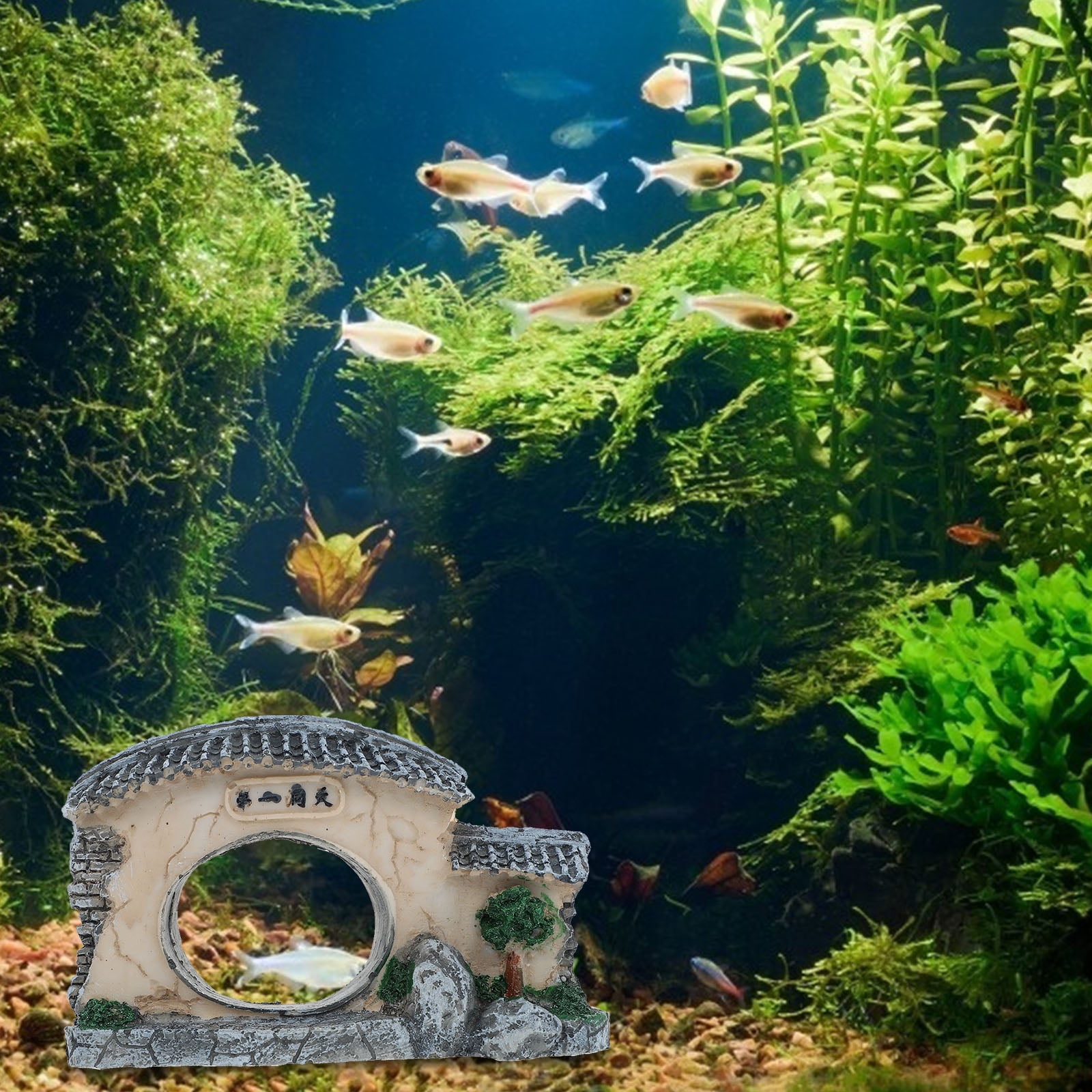 MLINS Ornaments Breeding Fish Tank Crafts Aquarium Gate Decor ...
