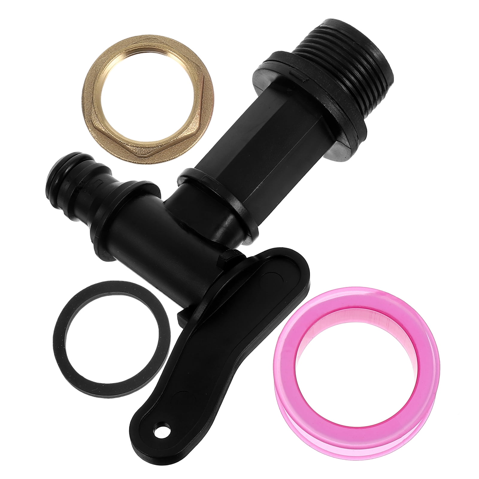 MLINS Plastic Outdoor Faucet Adapter with Adjustable Nozzle for Garden ...