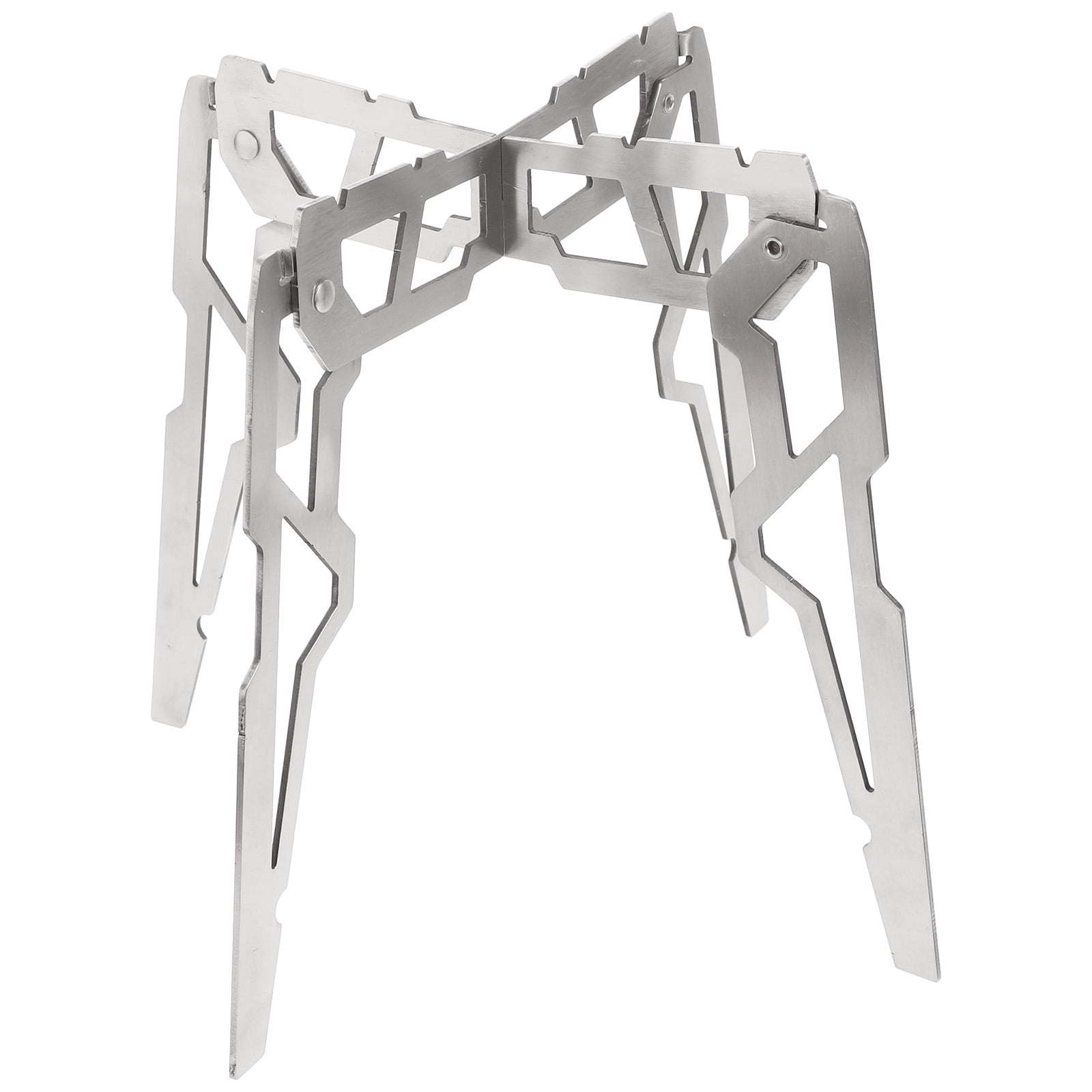 MLINS Outdoor Folding Pot Rack Countertop Wok Oven Stand Camping Pots ...