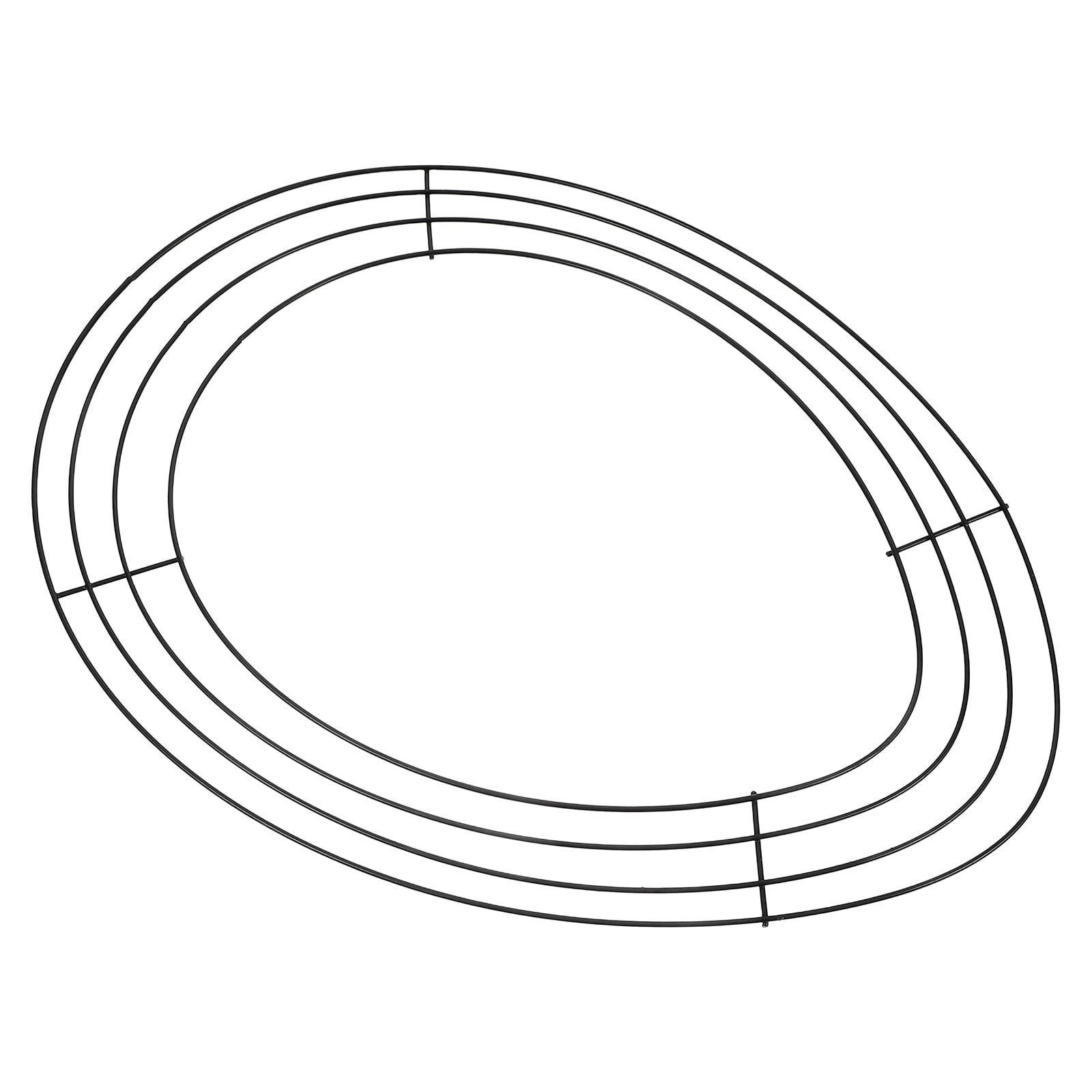 MLINS Oval Shaped Wreath Frame Easter Egg Metal Wire Wreath Form Hoop ...