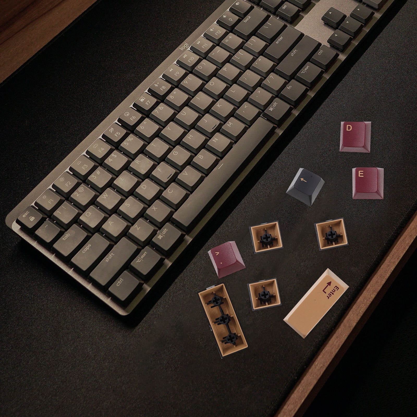 MLINS PBT Keyboard Keycaps with Ergonomic Design and Assorted Colors ...