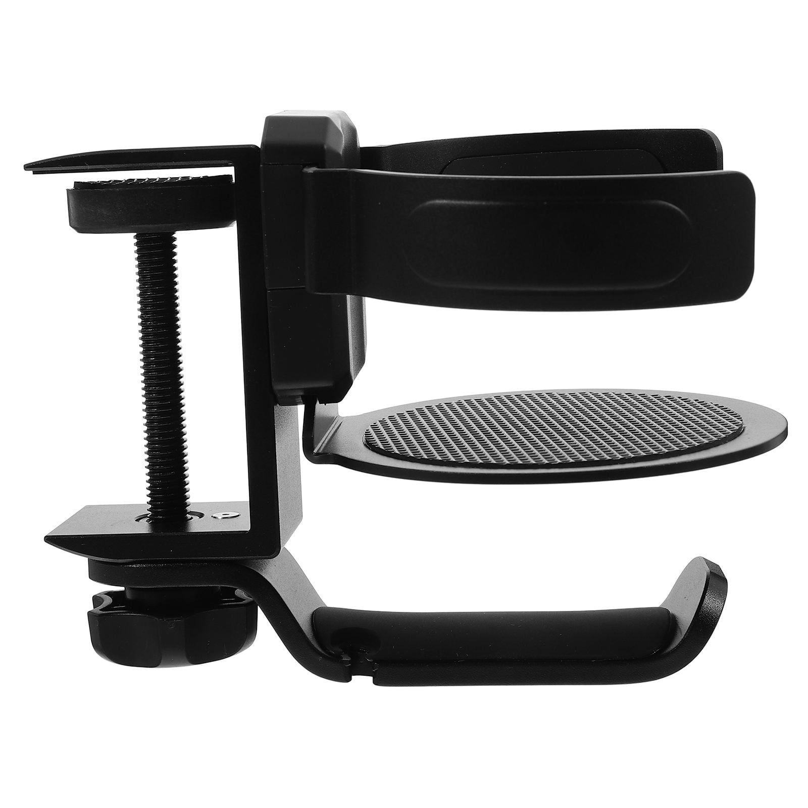 MLINS PC Gaming Headphone Stand 2 In 1 Headset Stand Cup Holder Gaming ...