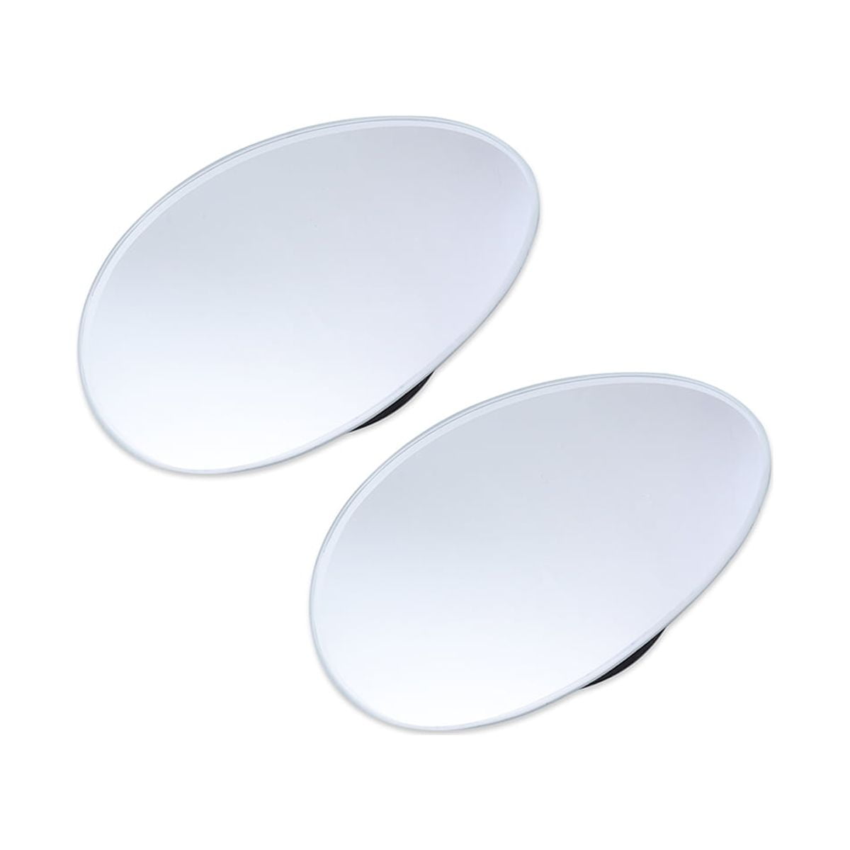 MLINS Pair of Egg Shape Blind Spot Mirrors Frameless 360 Degree Rotate ...