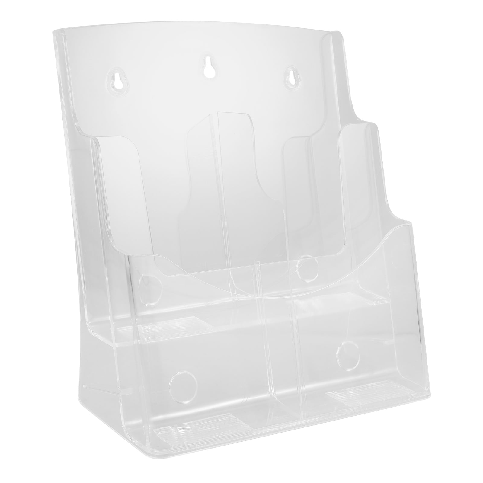 MLINS Pamphlets Display Stand Wall Shelf with Hooks Leaflet Stands ...