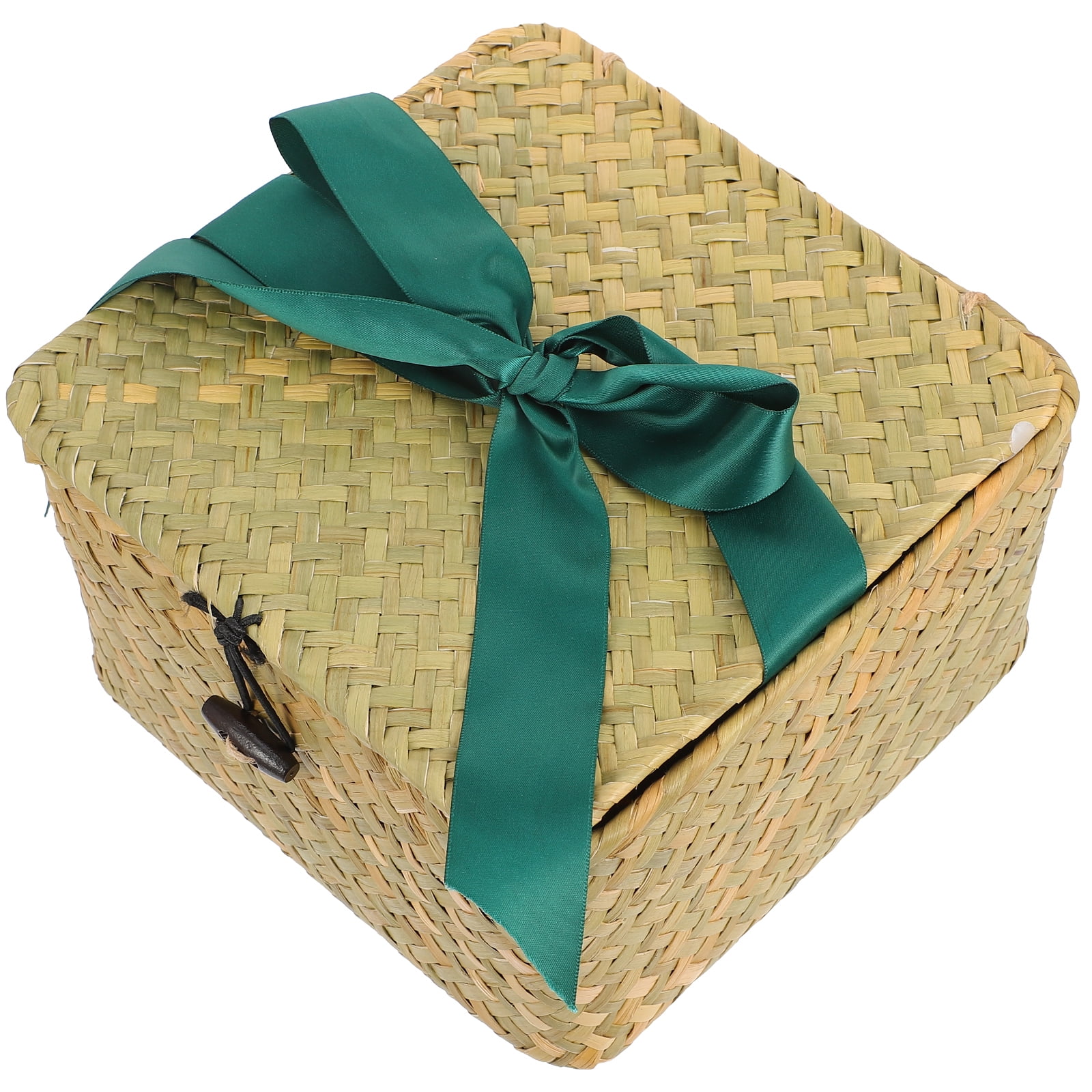 MLINS Pantry Laundry Basket Straw Storage Box Hotel Container Clothing ...